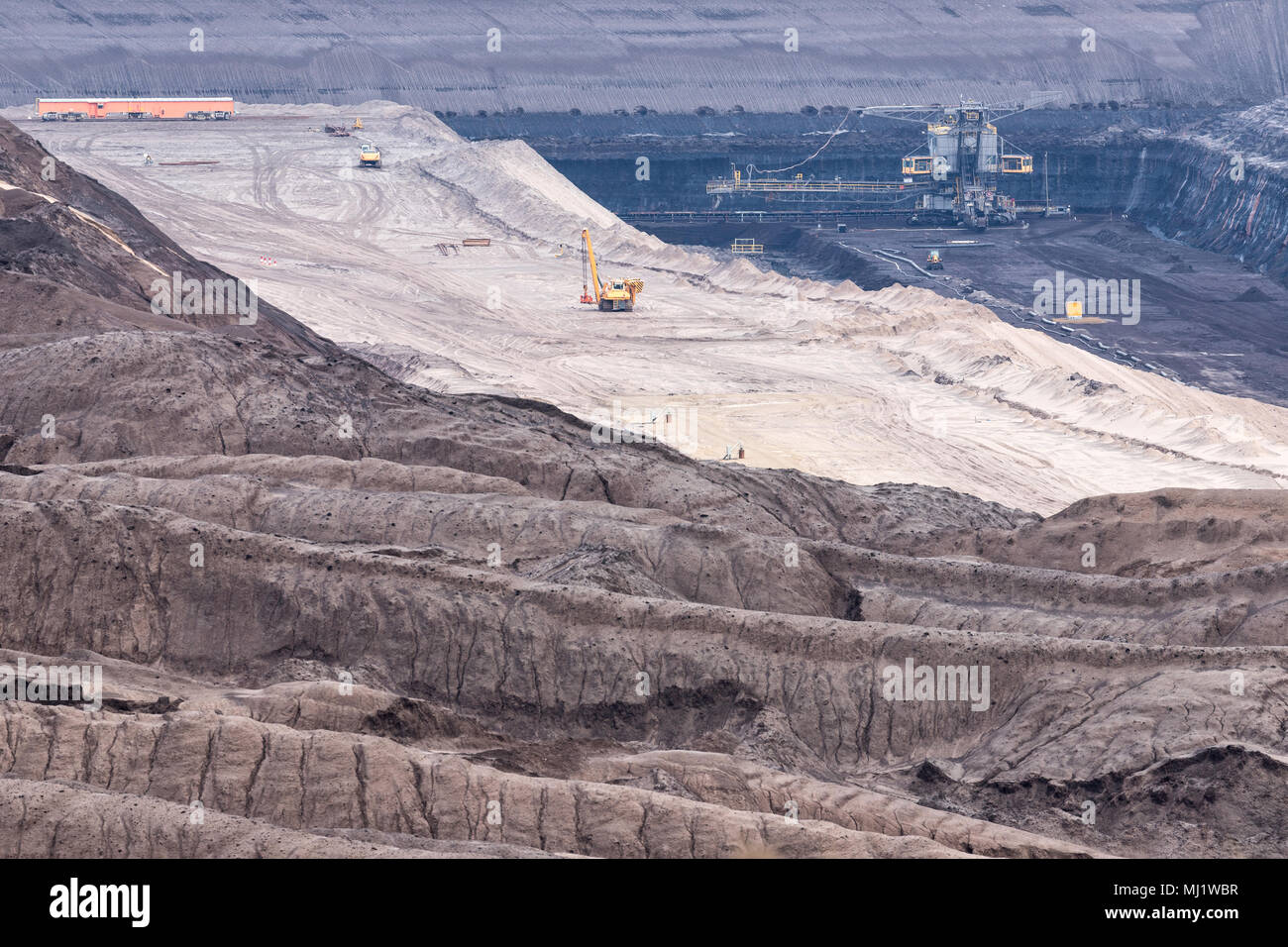 soft coal opencast mining in Lusatia, Germany Stock Photo - Alamy