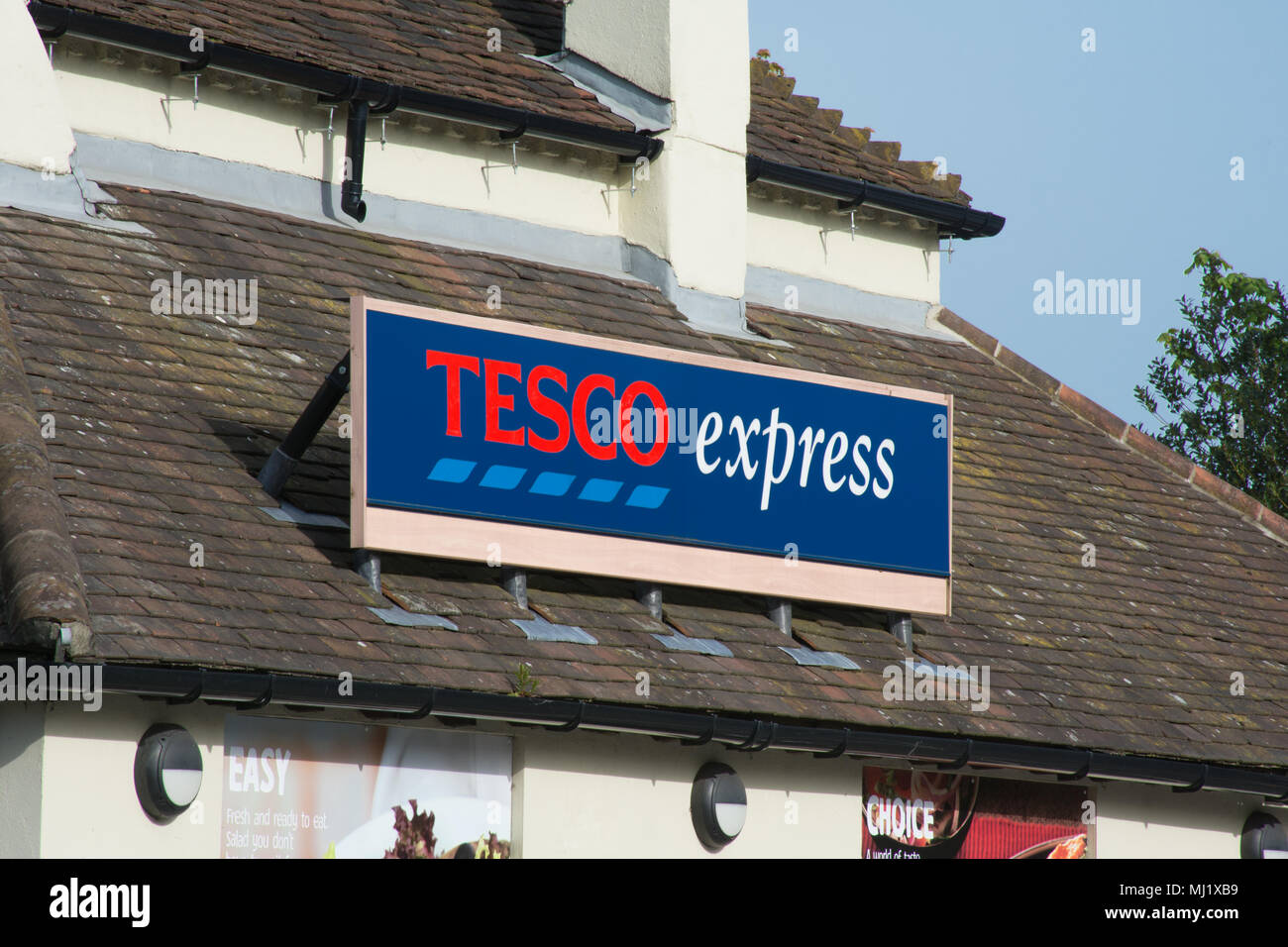 Tesco Express shop sign, UK Stock Photo - Alamy
