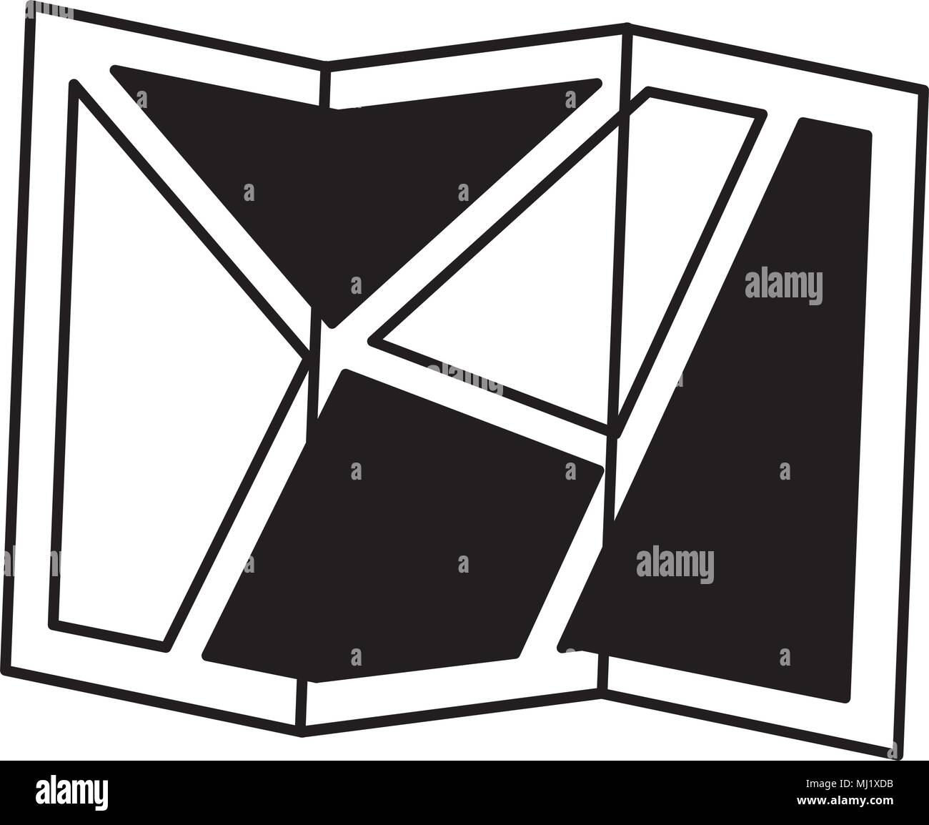 paper map guide icon vector illustration design Stock Vector Image ...