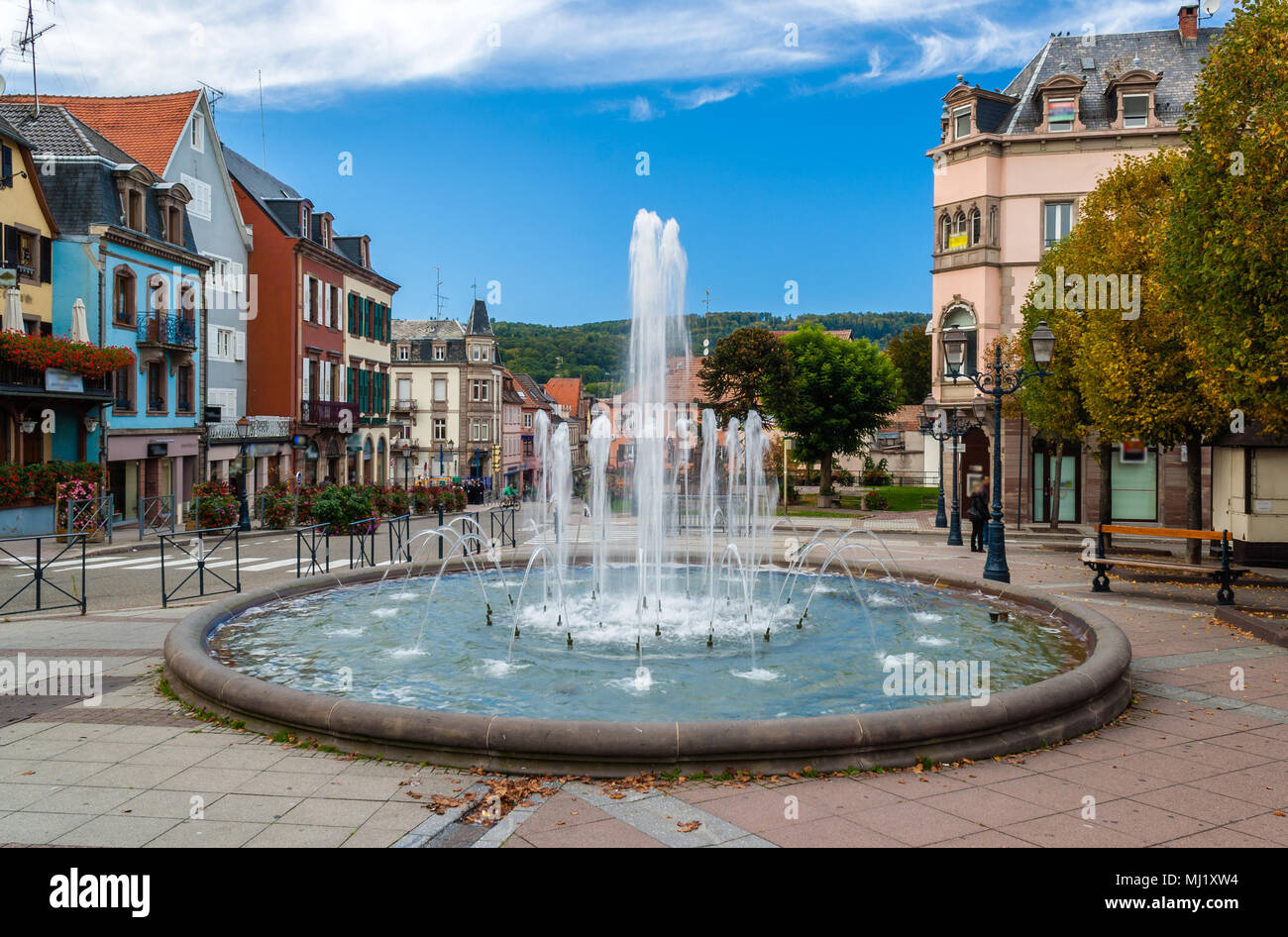 Fountain in Saverne, Alsase, France Stock Photo - Alamy