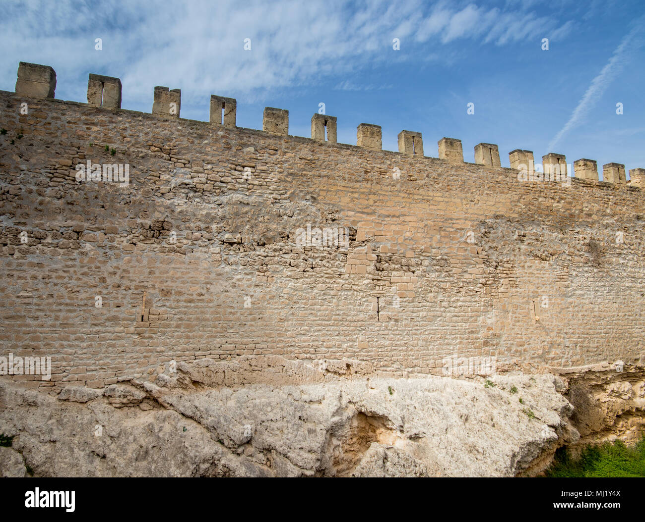 Alcudia, a medieval fortified town in Majorca (Mallorca). Balearic ...