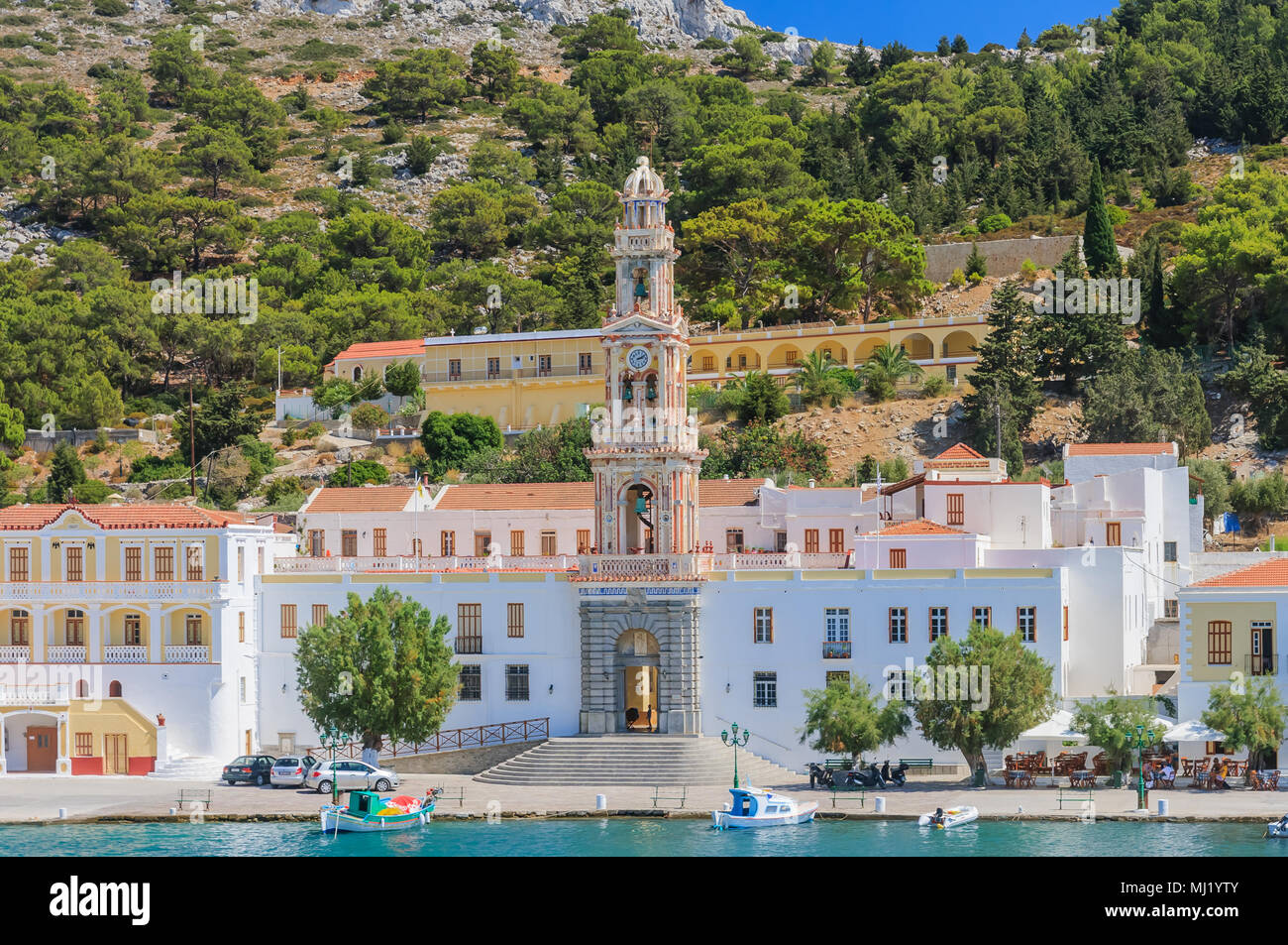 Monastery Panormitis. Symi Island. Greece Stock Photo - Alamy