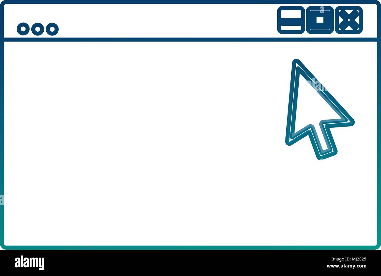 web site page internet cursor arrow vector illustration Stock Vector ...