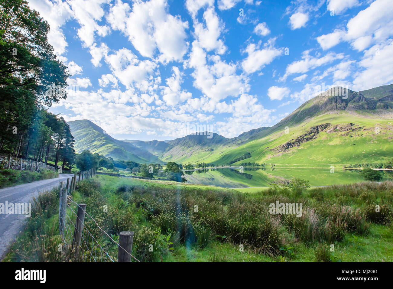 Idyllic scenery of Lake District National Park in spring.Stunning ...
