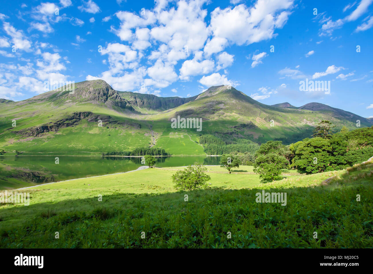 Idyllic scenery of Lake District National Park in spring.Stunning ...