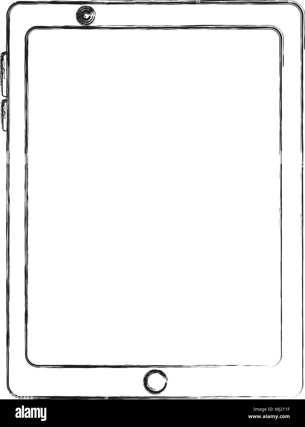 technology device gadget wireless digital vector illustration sketch ...