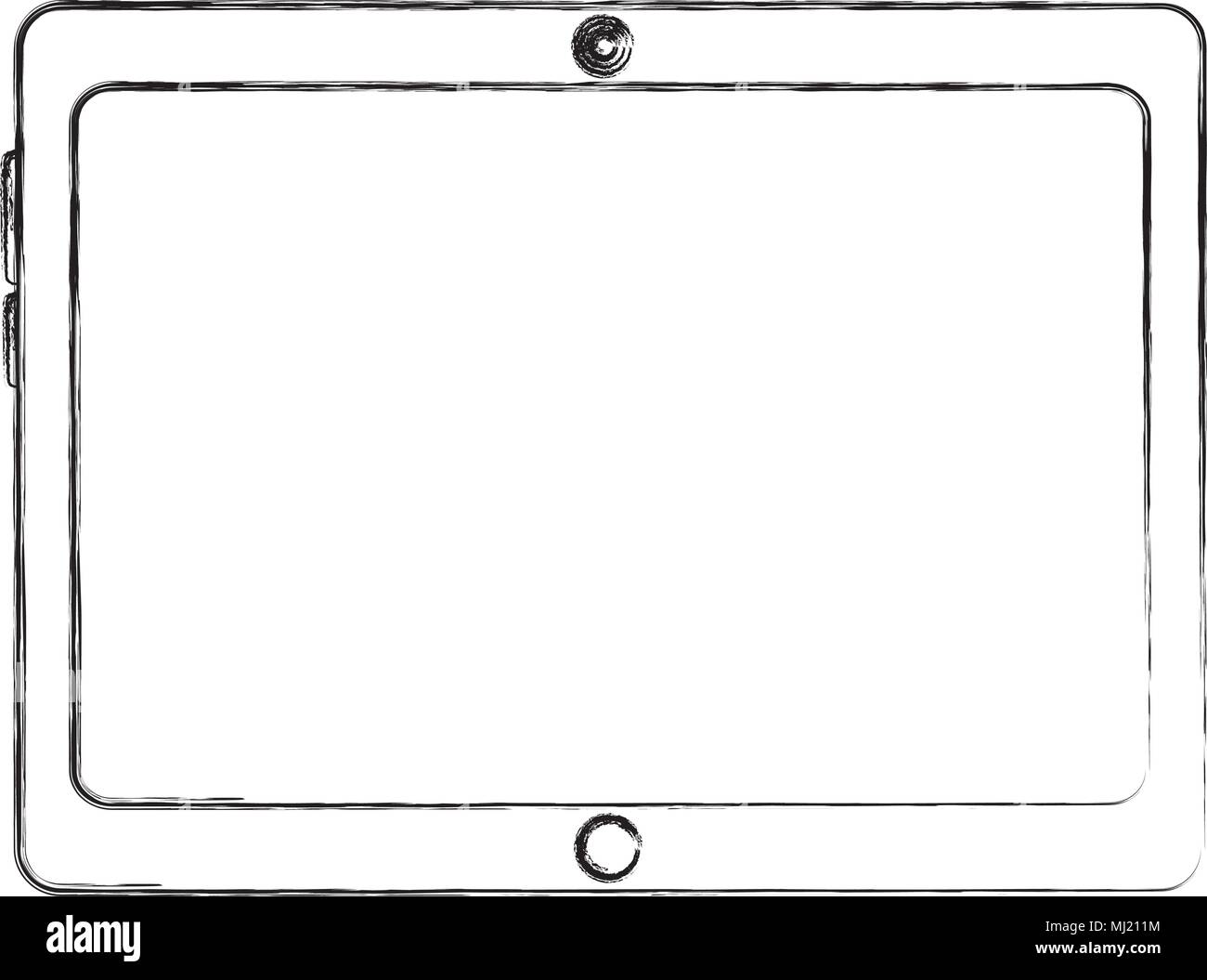 technology device gadget wireless digital vector illustration sketch ...
