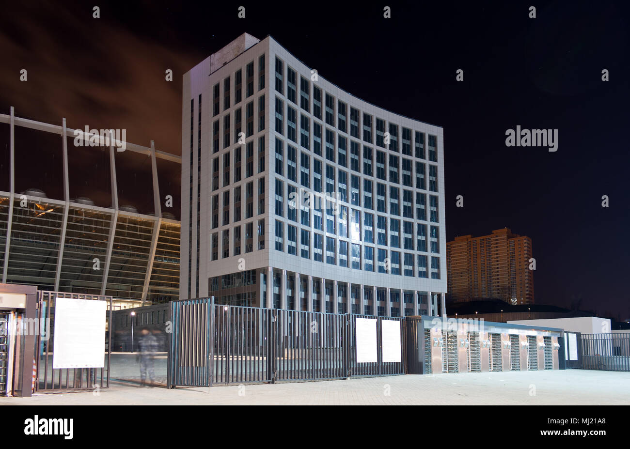 Entrance of Kyiv stadium Stock Photo - Alamy