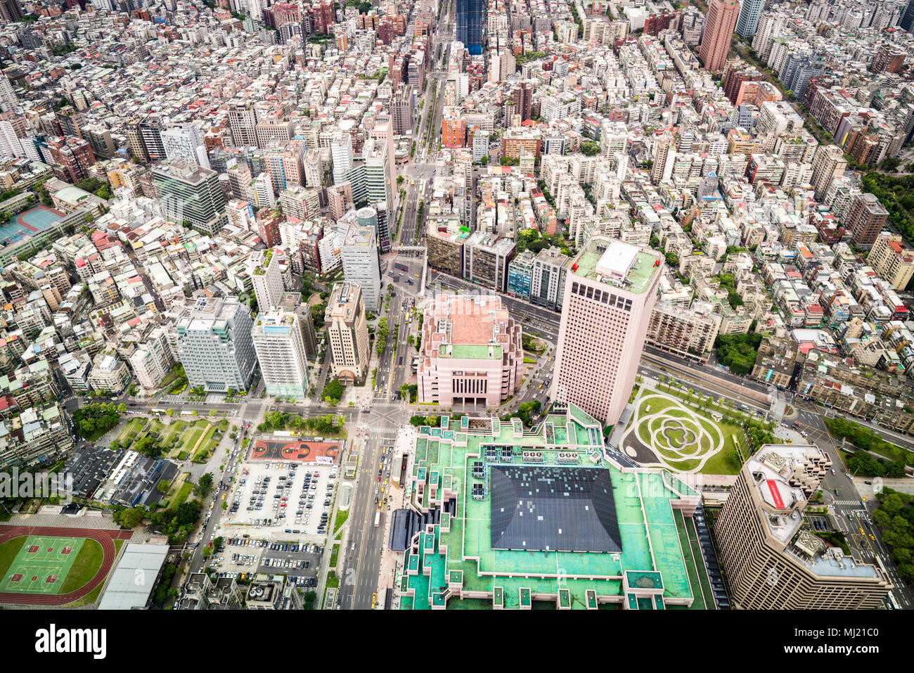 Aerial View of Taipei City Stock Photo - Alamy