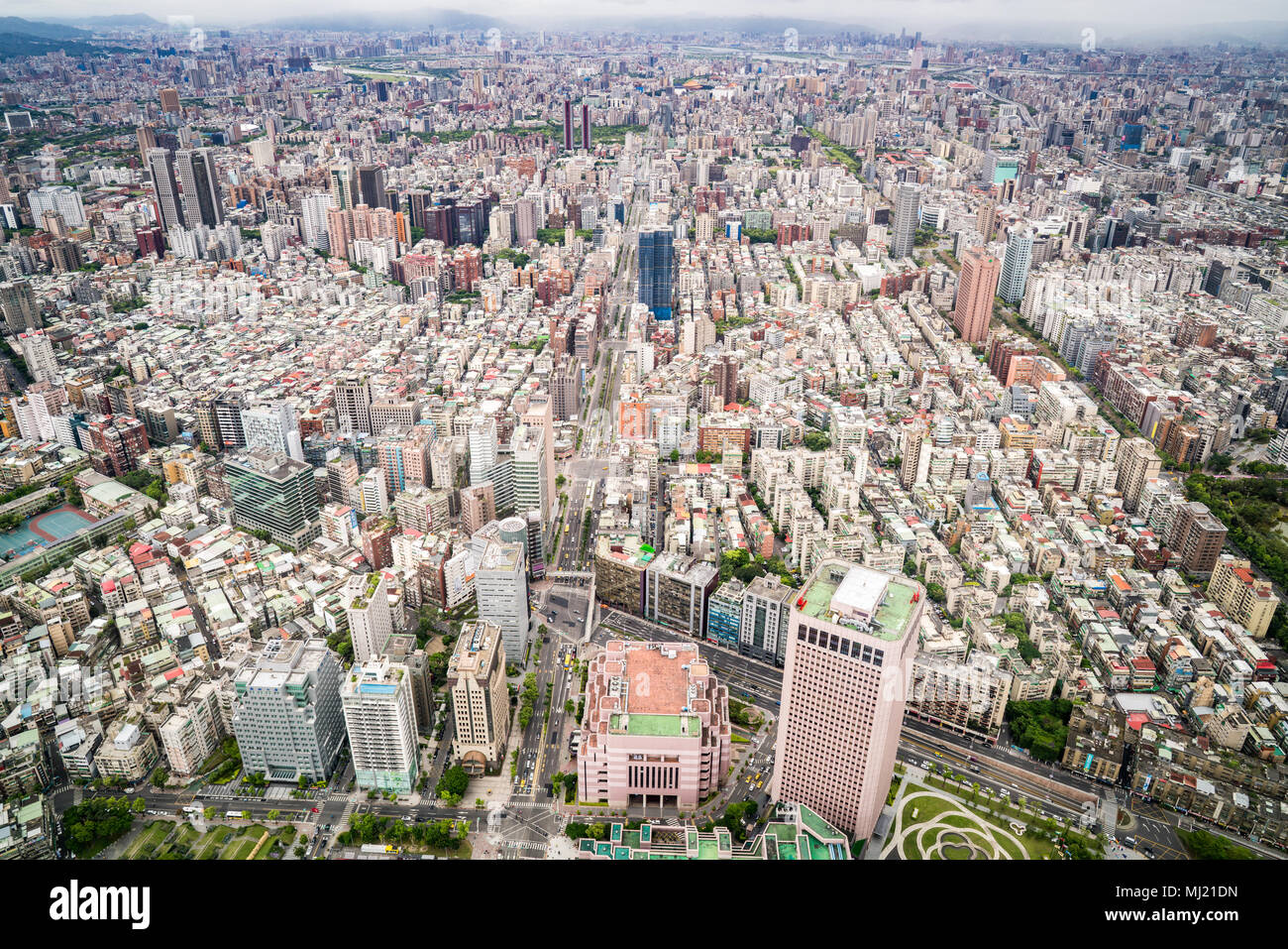 Aerial View of Taipei City Stock Photo - Alamy