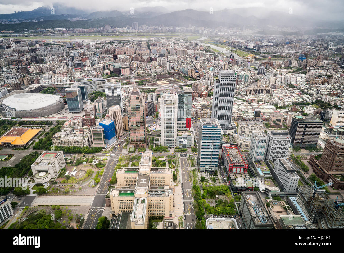 Aerial View of Taipei City Stock Photo - Alamy