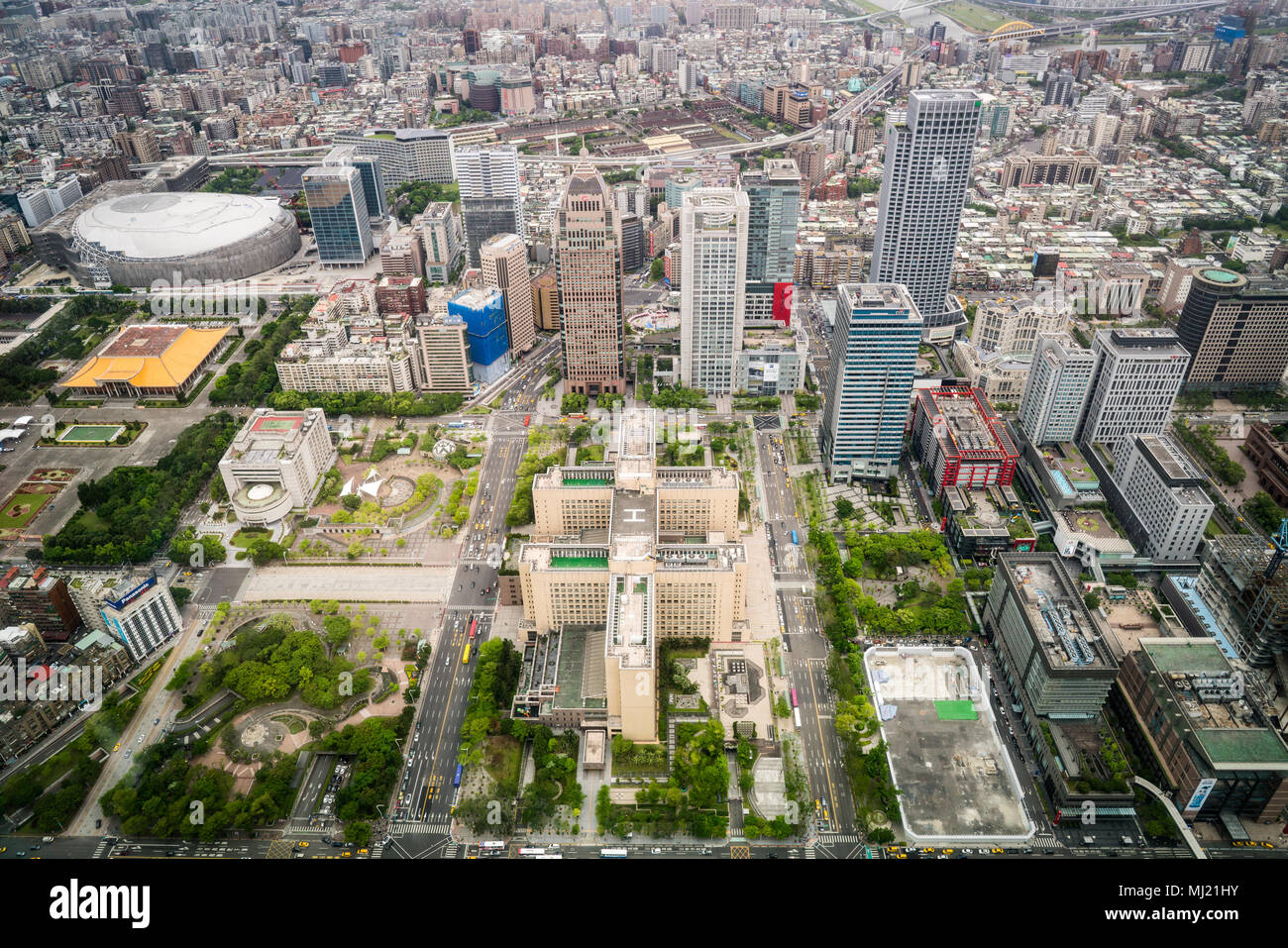 Aerial View of Taipei City Stock Photo - Alamy