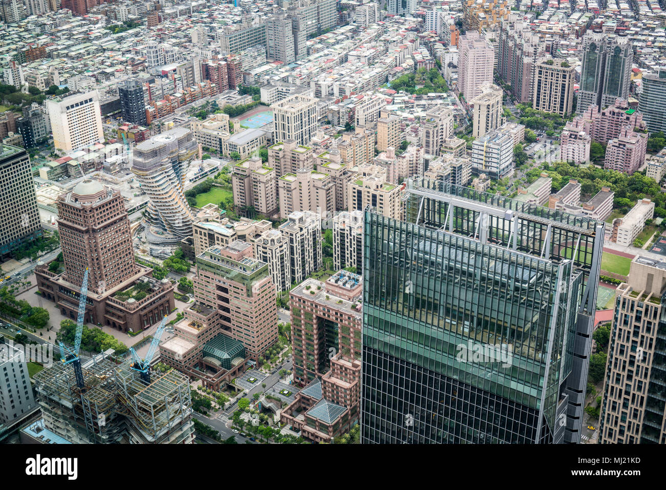 Aerial View of Taipei City Stock Photo - Alamy