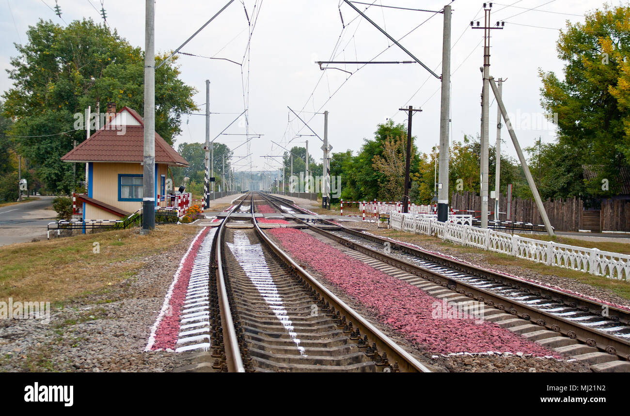Cargo train railway barrier hi-res stock photography and images - Alamy