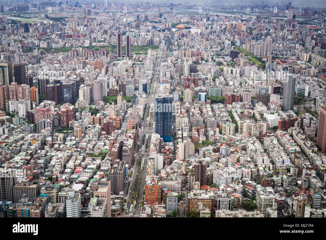 Aerial View of Taipei City Stock Photo - Alamy