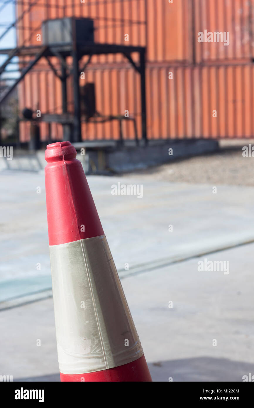 Fire station firefighter training equipment Traffic cones bollards used ...