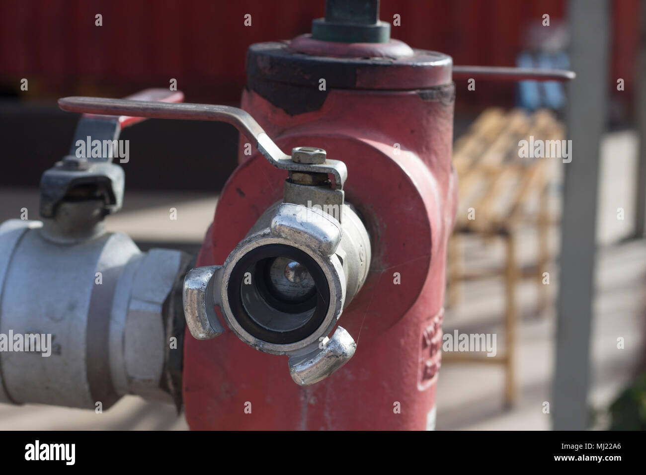 Fire station firefighter training equipment used by fireman to simulate ...