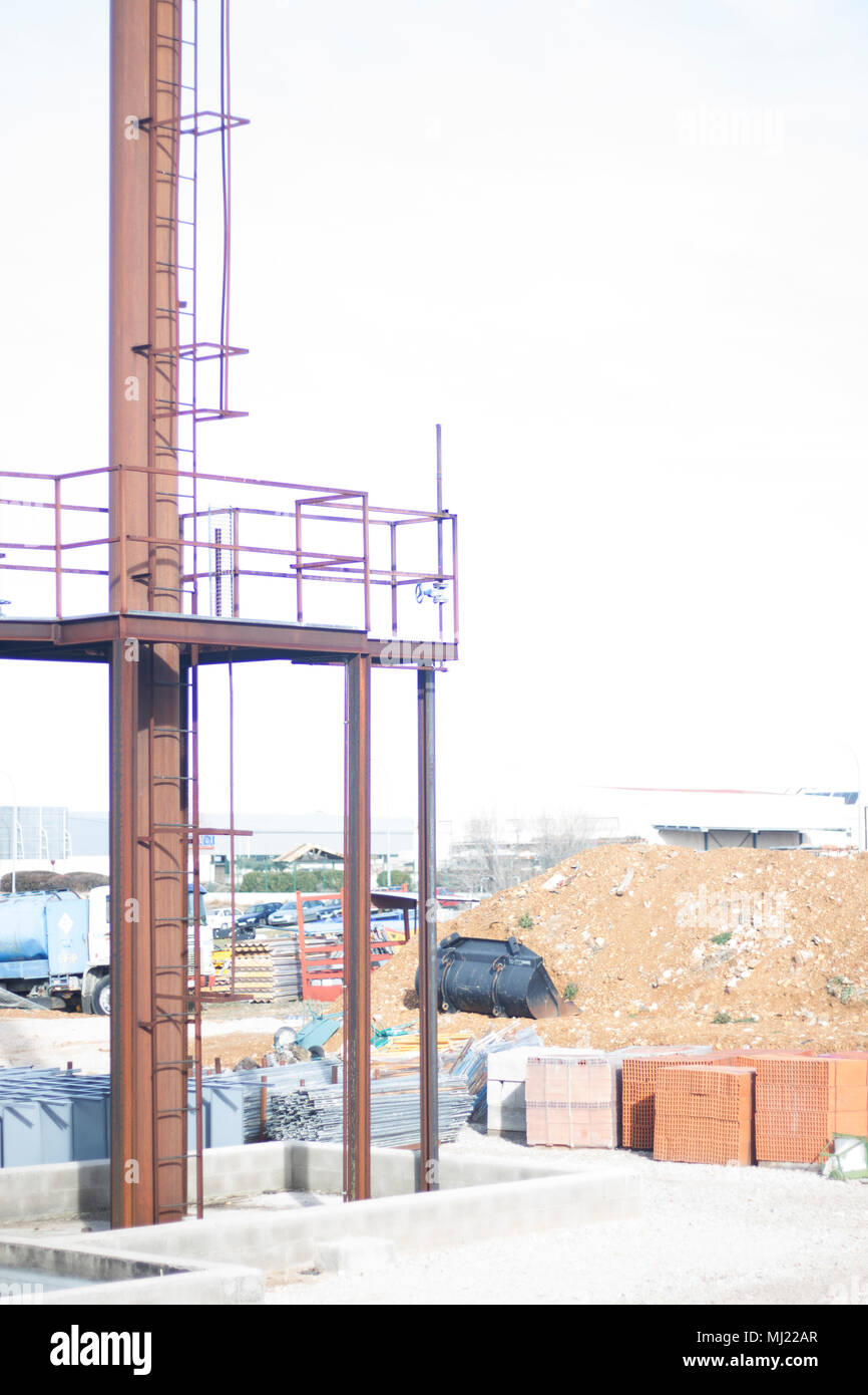 Fire station firefighter training equipment used by fireman to simulate ...