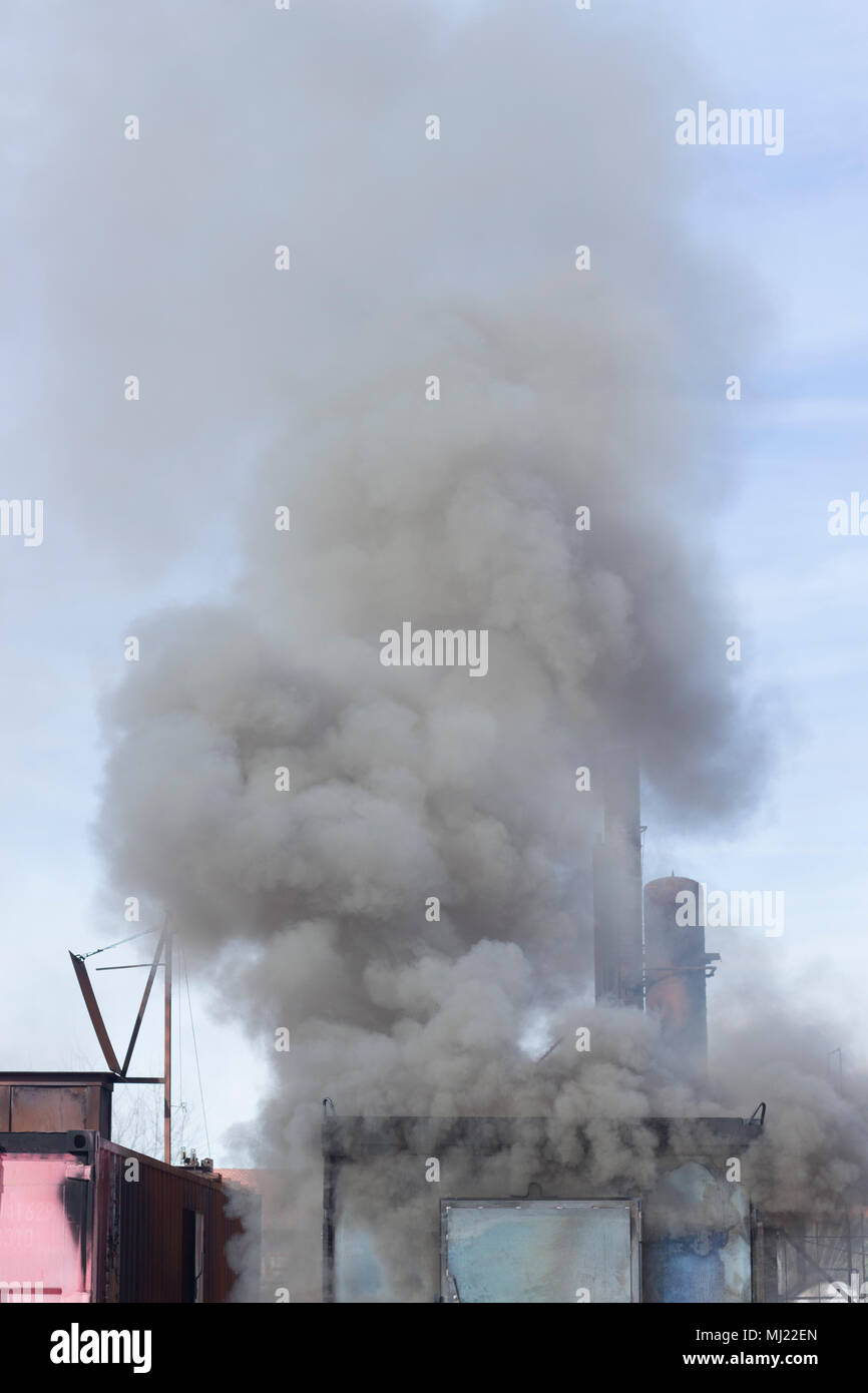 Firefighter putting out fire training station extinguisher backdraft ...