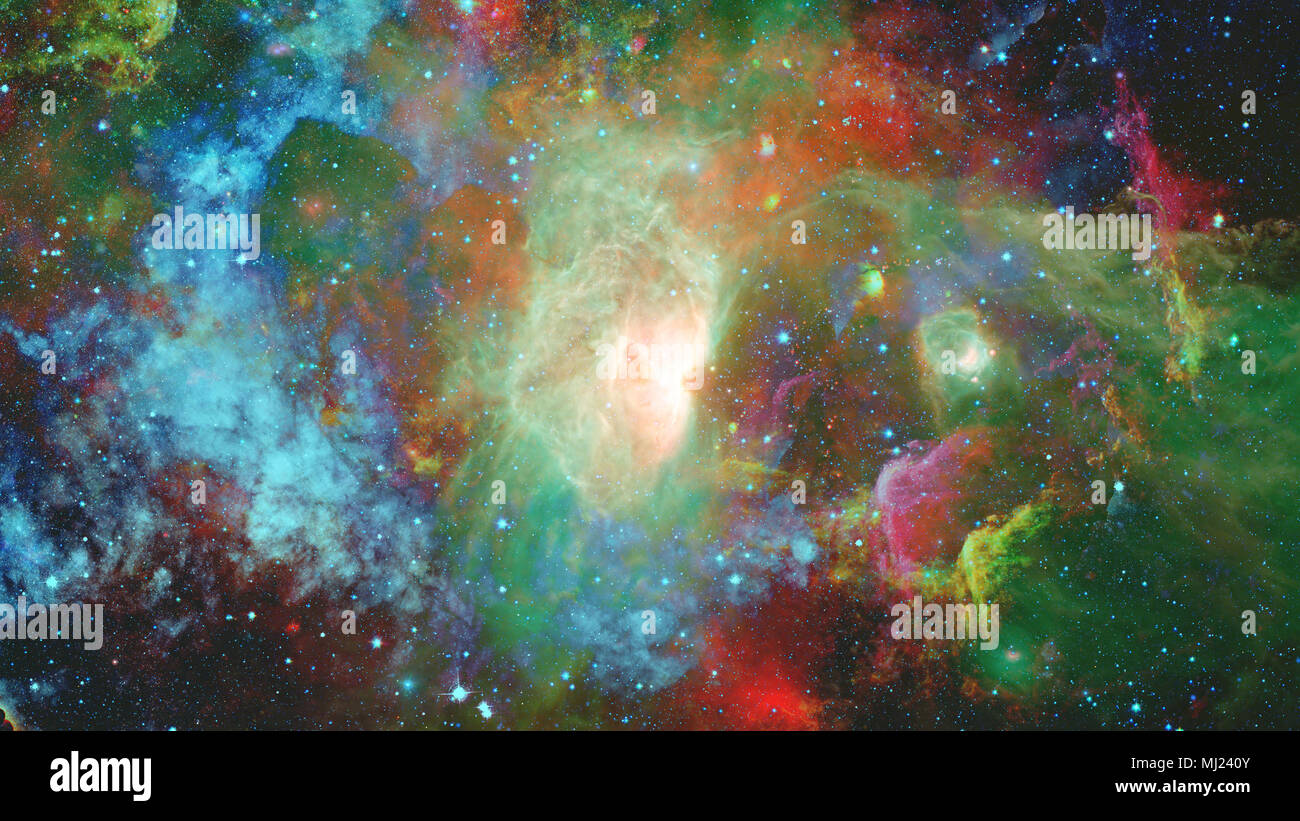Beautiful nebula and Galaxy. Elements of this Image Furnished by NASA ...