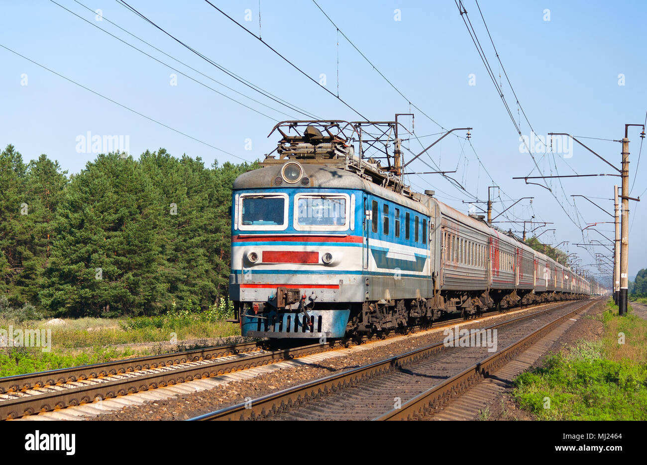 Old electric locomotive hi-res stock photography and images - Alamy