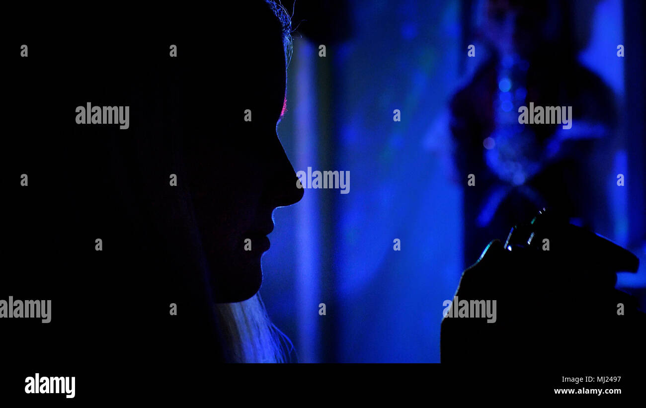 Spectator Girl Shooting On Camera Stock Photo - Alamy