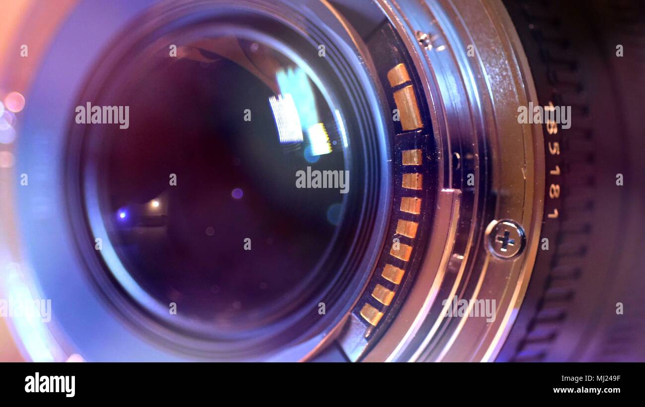 Camera Lens Close Up Stock Photo - Alamy