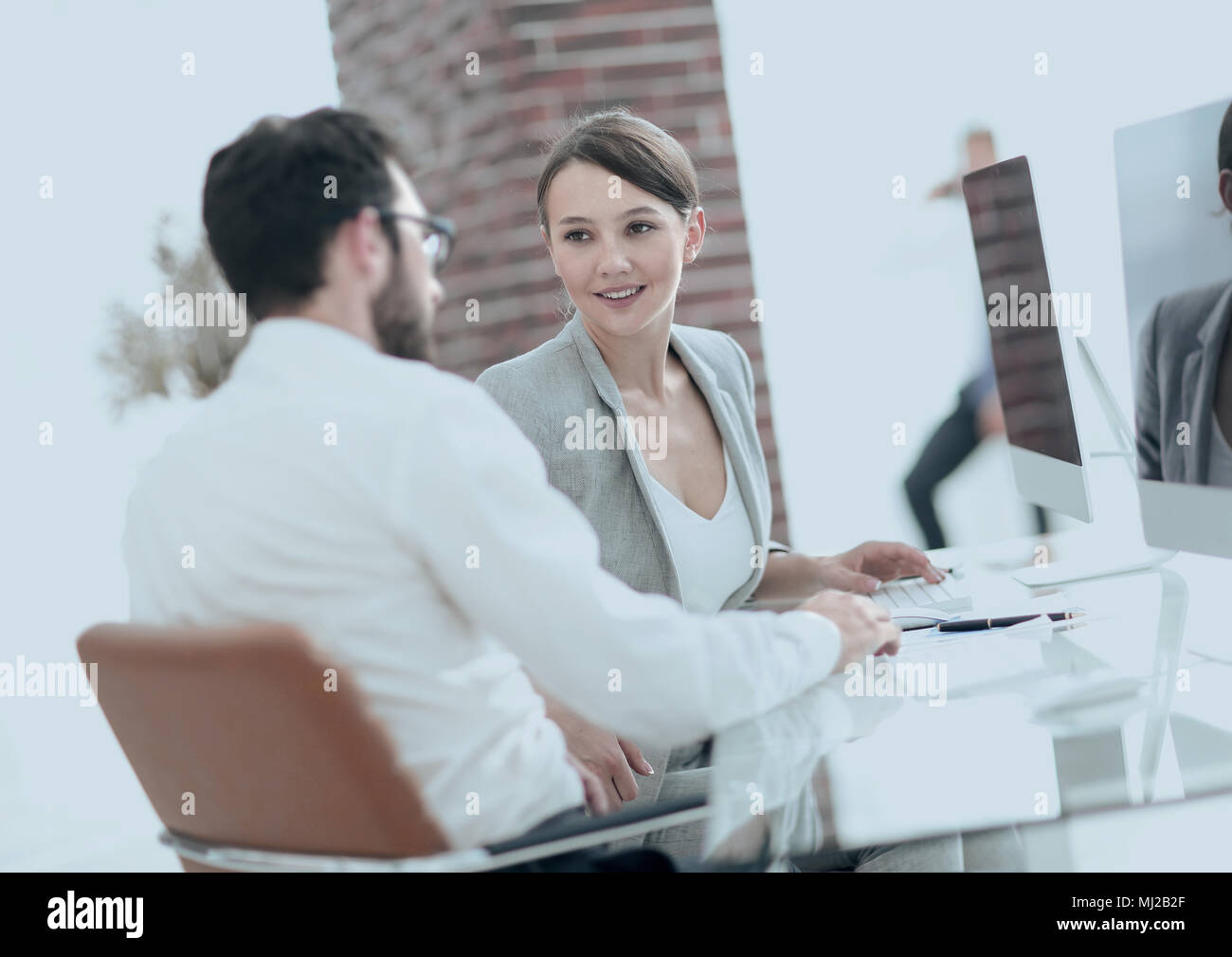 office staff in the workplace Stock Photo - Alamy