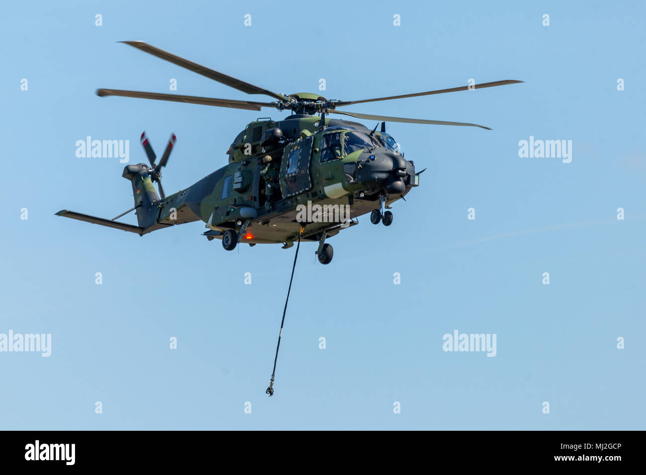BERLIN / GERMANY - JUNE 28, 2018: german military transport helicopter ...