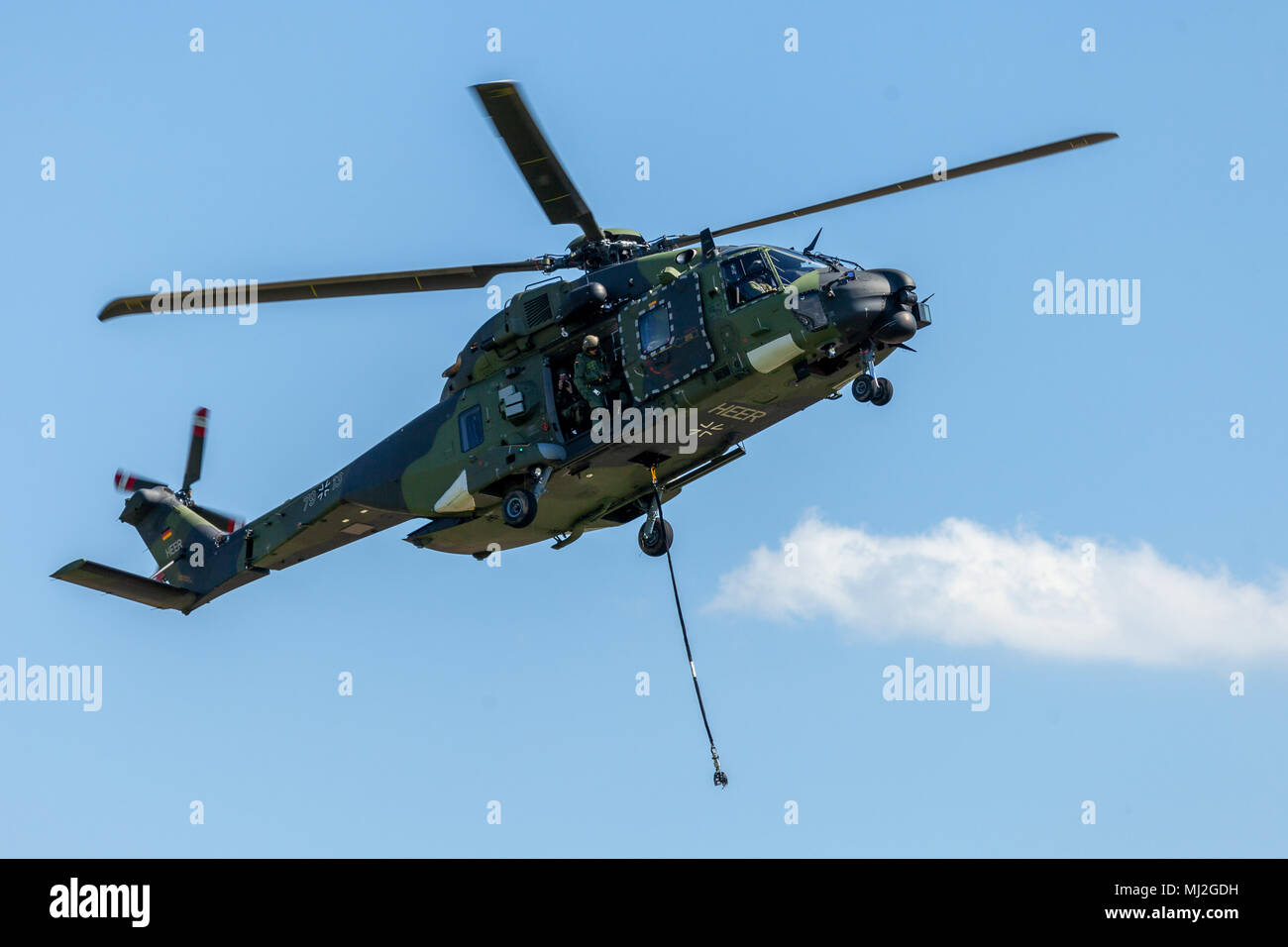 BERLIN / GERMANY - JUNE 28, 2018: german military transport helicopter ...