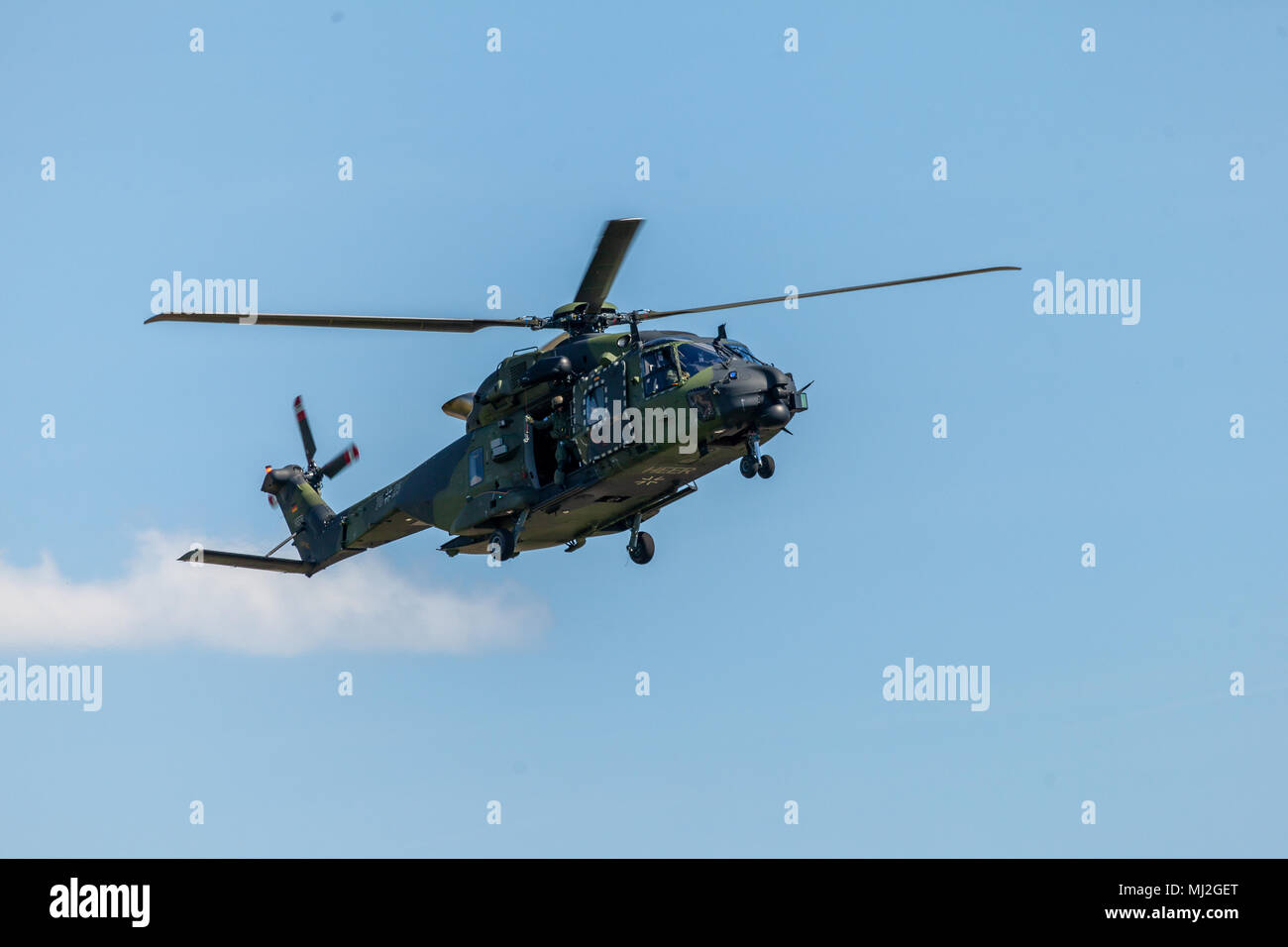 BERLIN / GERMANY - JUNE 28, 2018: german military transport helicopter ...