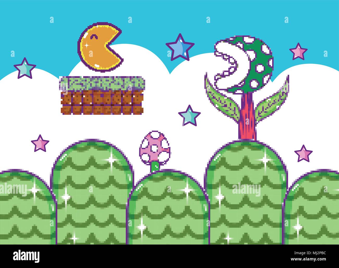 Pacman video arcade game hi-res stock photography and images - Alamy