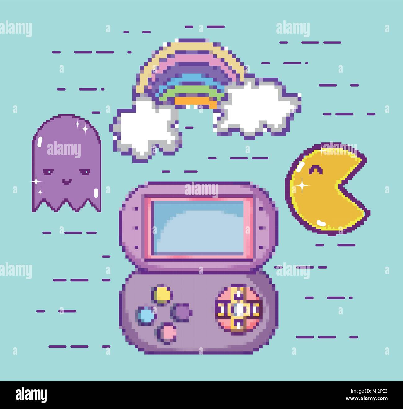 Set of videogames items Stock Vector Image & Art - Alamy