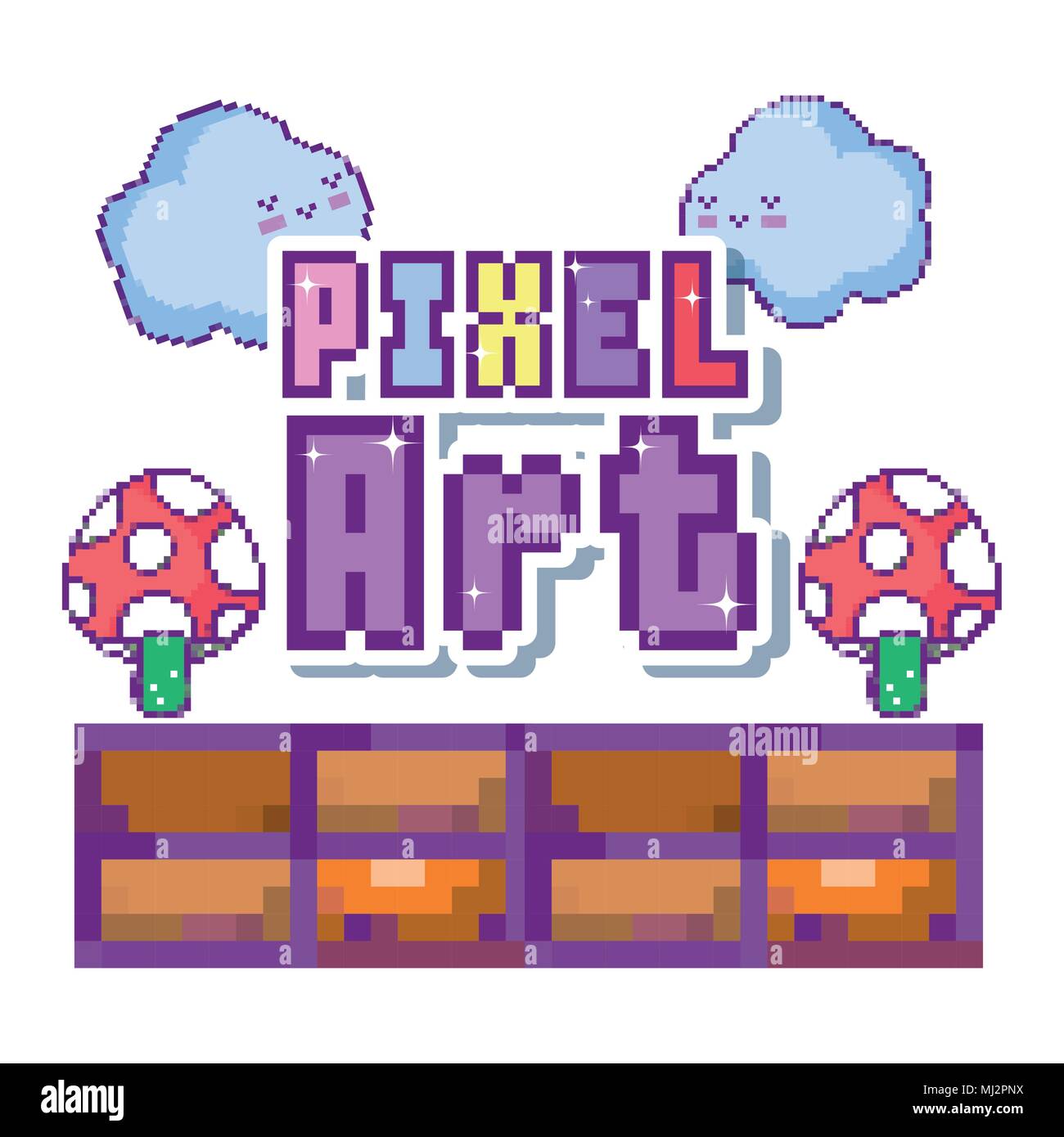 Pixel art concept Stock Vector Image & Art - Alamy