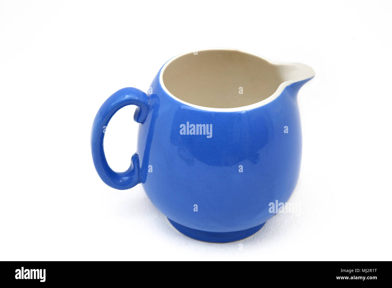 Blue Ceramic Jug Stock Photo - Alamy