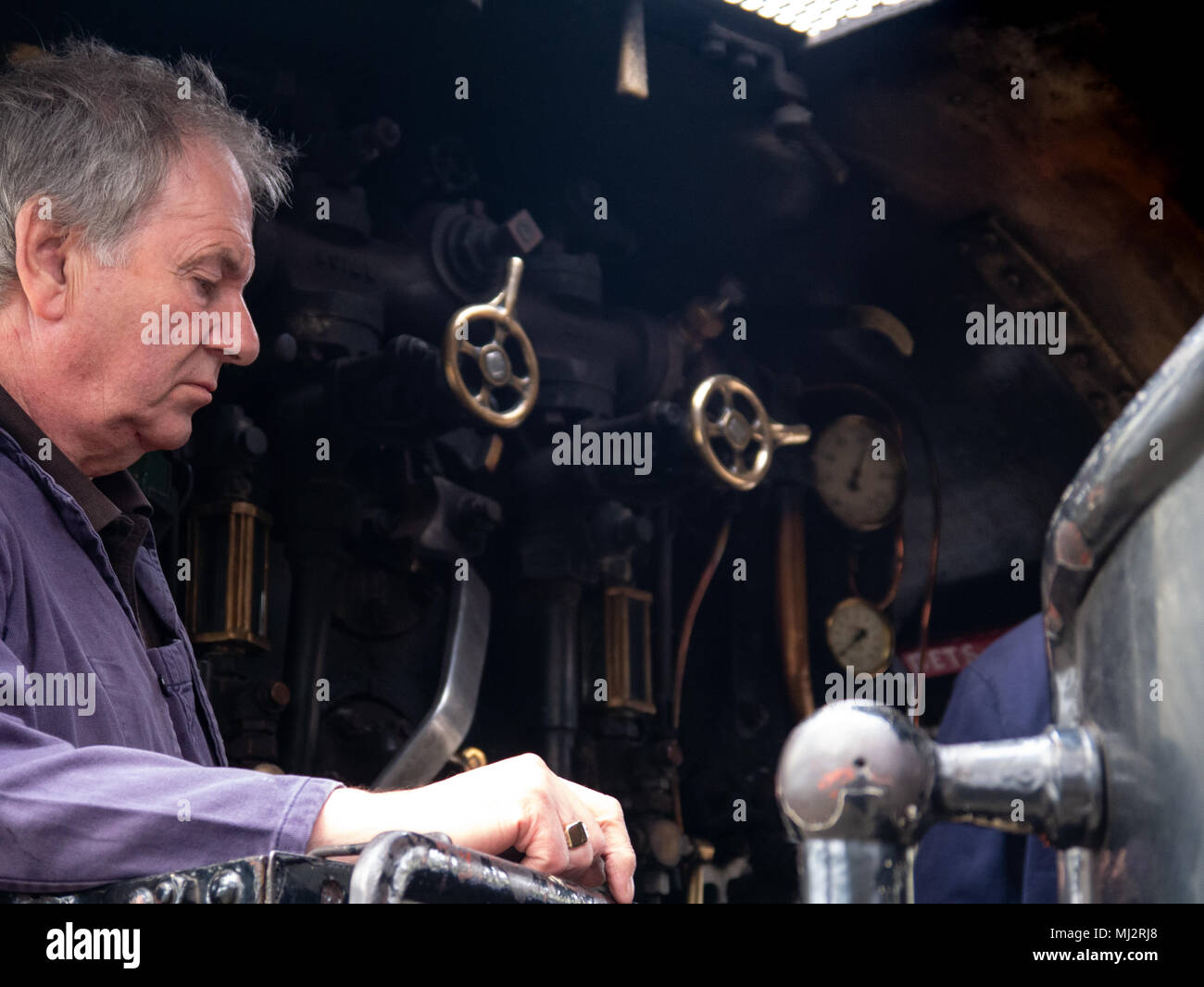 Controls inside cab steam locomotive hi-res stock photography and ...