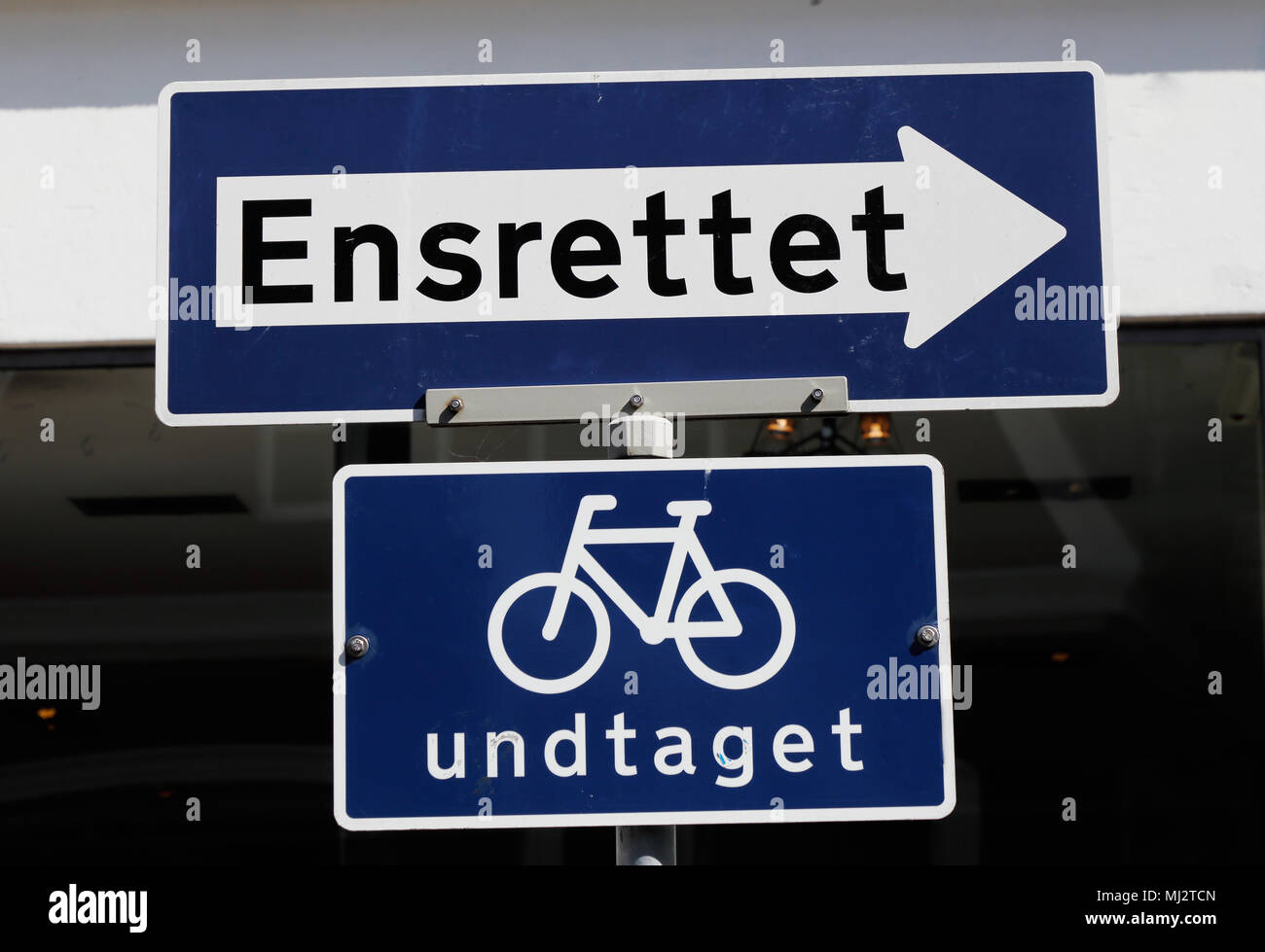 Danish traffic sign hi-res stock photography and images - Alamy
