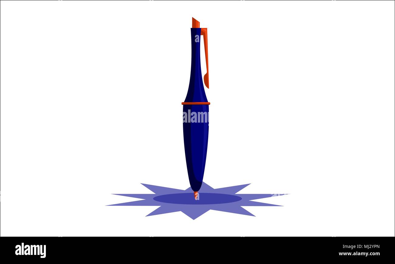 Pencil Pen Design Template Isolated Vector Stock Vector Image & Art - Alamy