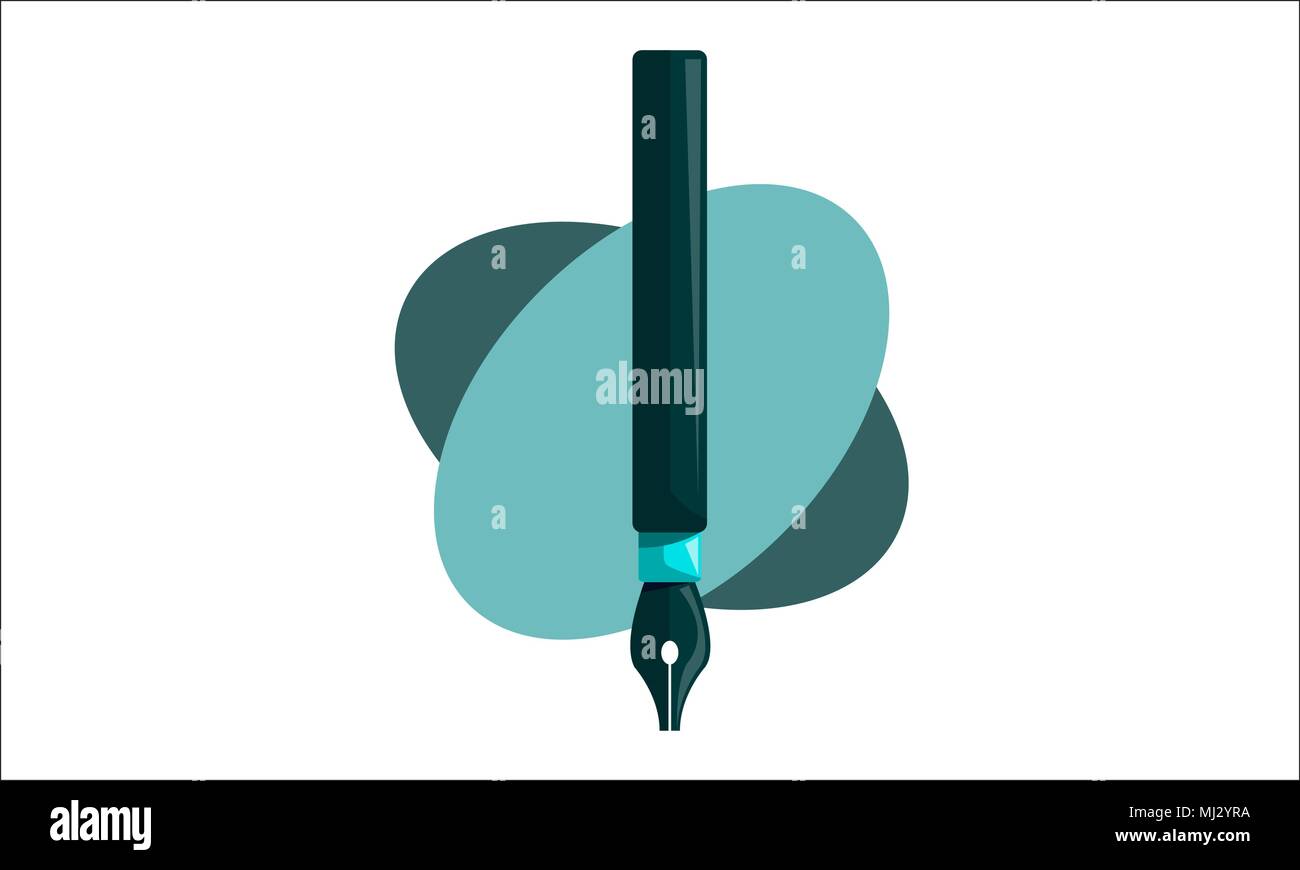 Pencil Pen Design Template Isolated Vector Stock Vector Image & Art - Alamy