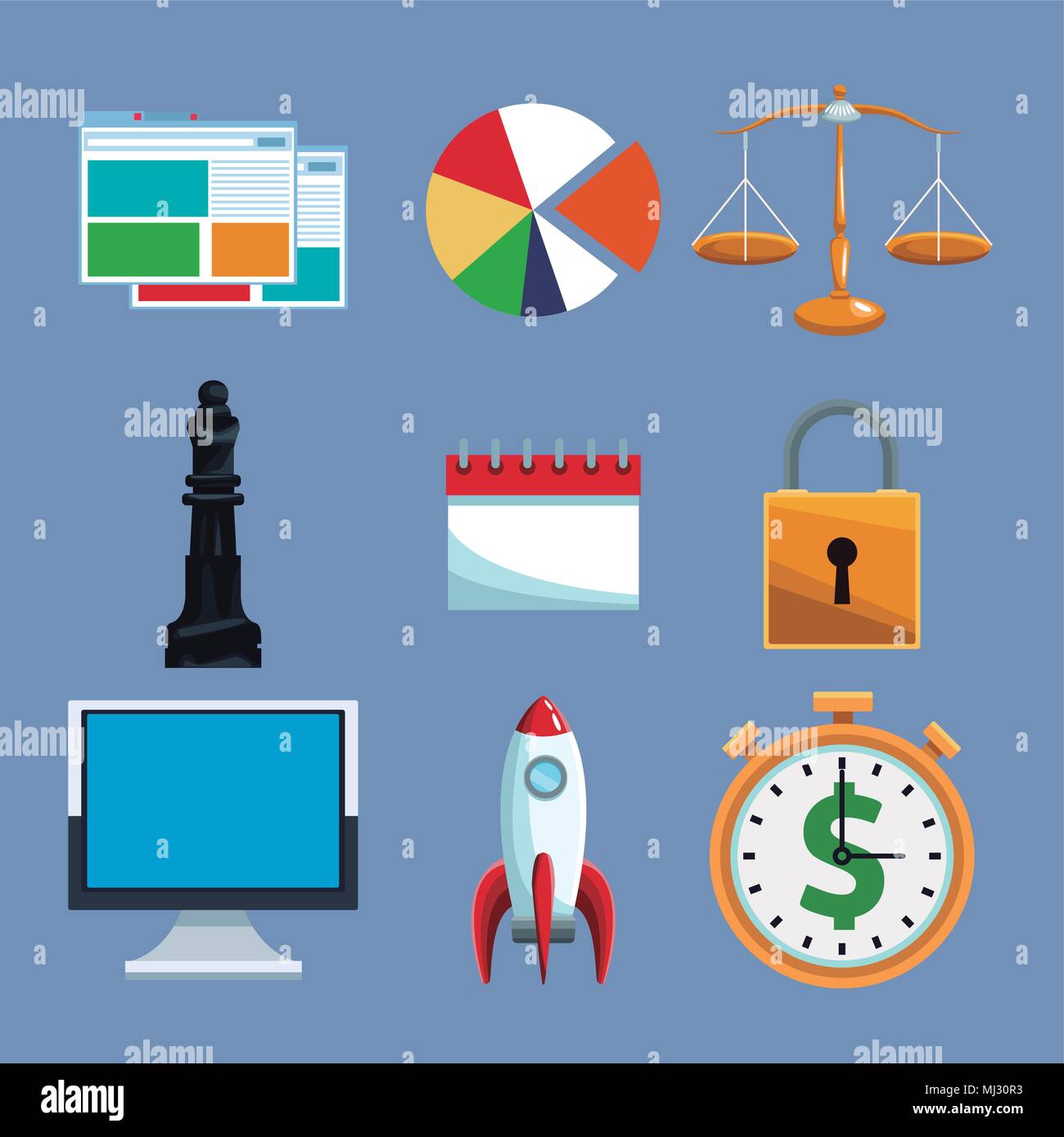 Set of financial tools technology Stock Vector Image & Art - Alamy