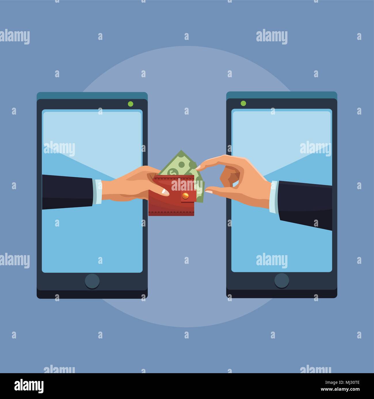 Money tranfer Stock Vector Images - Alamy