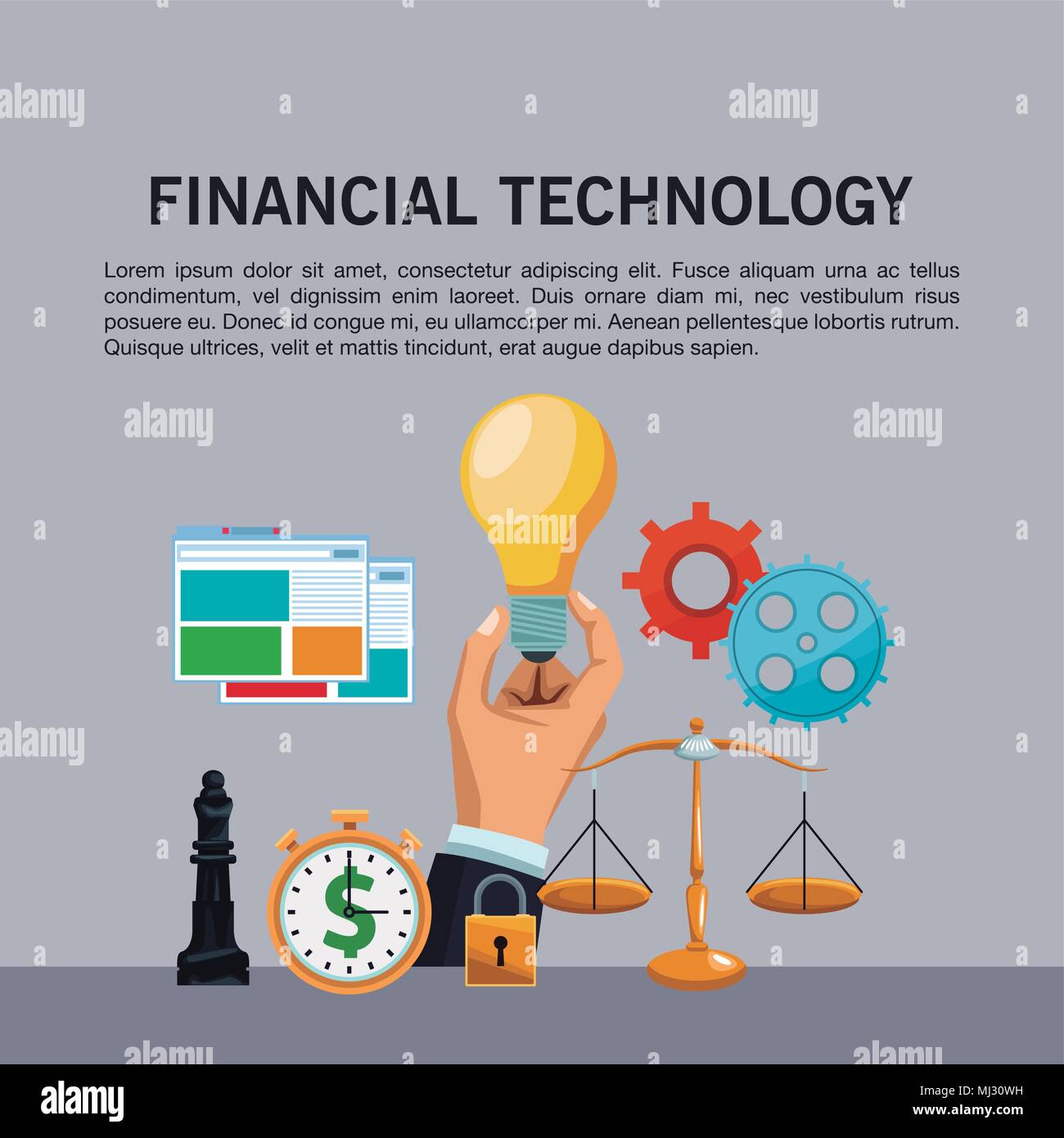 Financial technology infographic Stock Vector Image & Art - Alamy