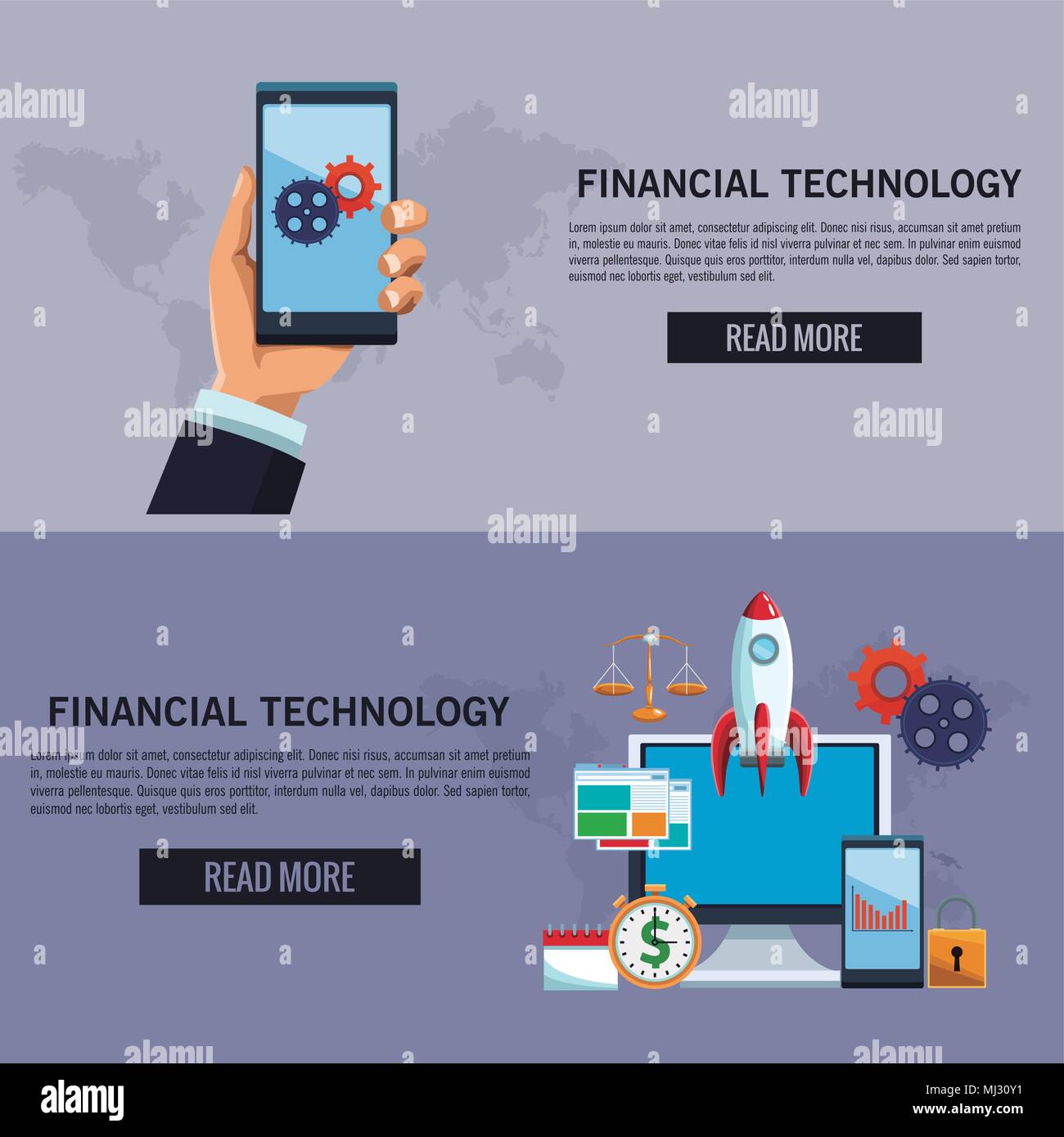 Financial technology infographic Stock Vector Image & Art - Alamy