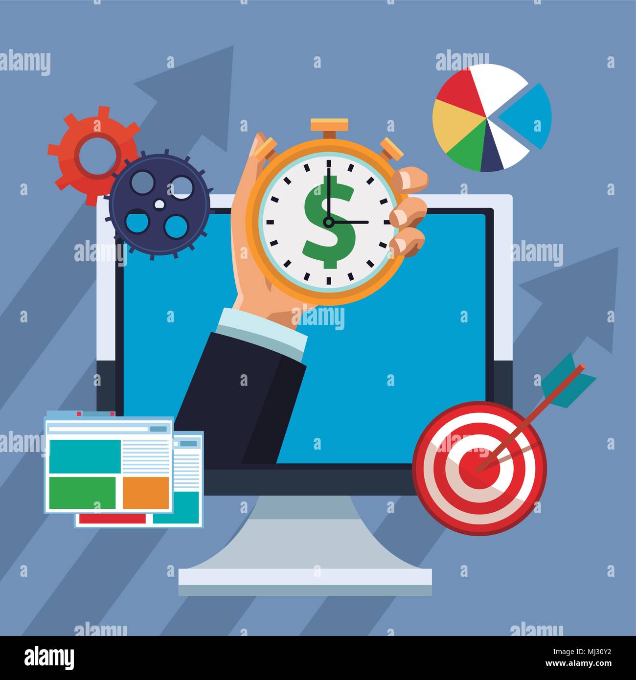 Financial technology infographic Stock Vector Image & Art - Alamy