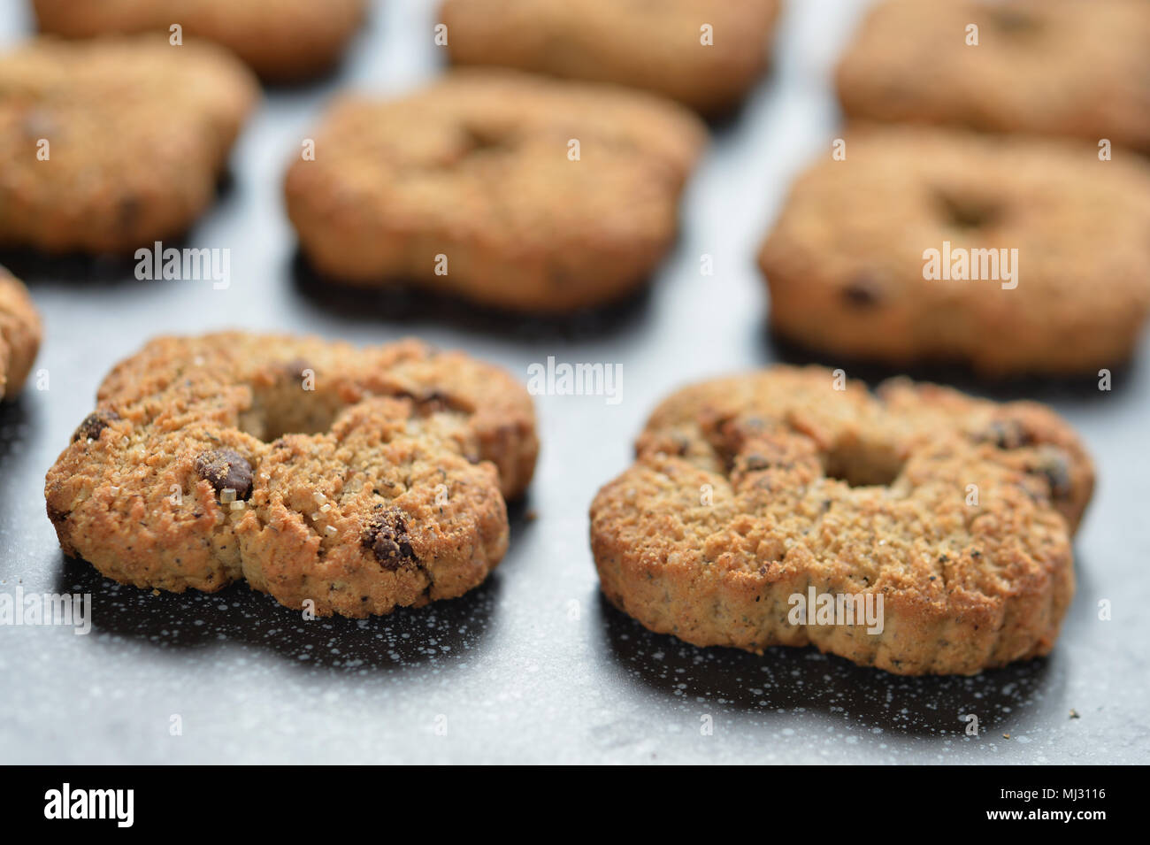 Very good Italian homemade biscuits, lying on a tray Stock Photo - Alamy