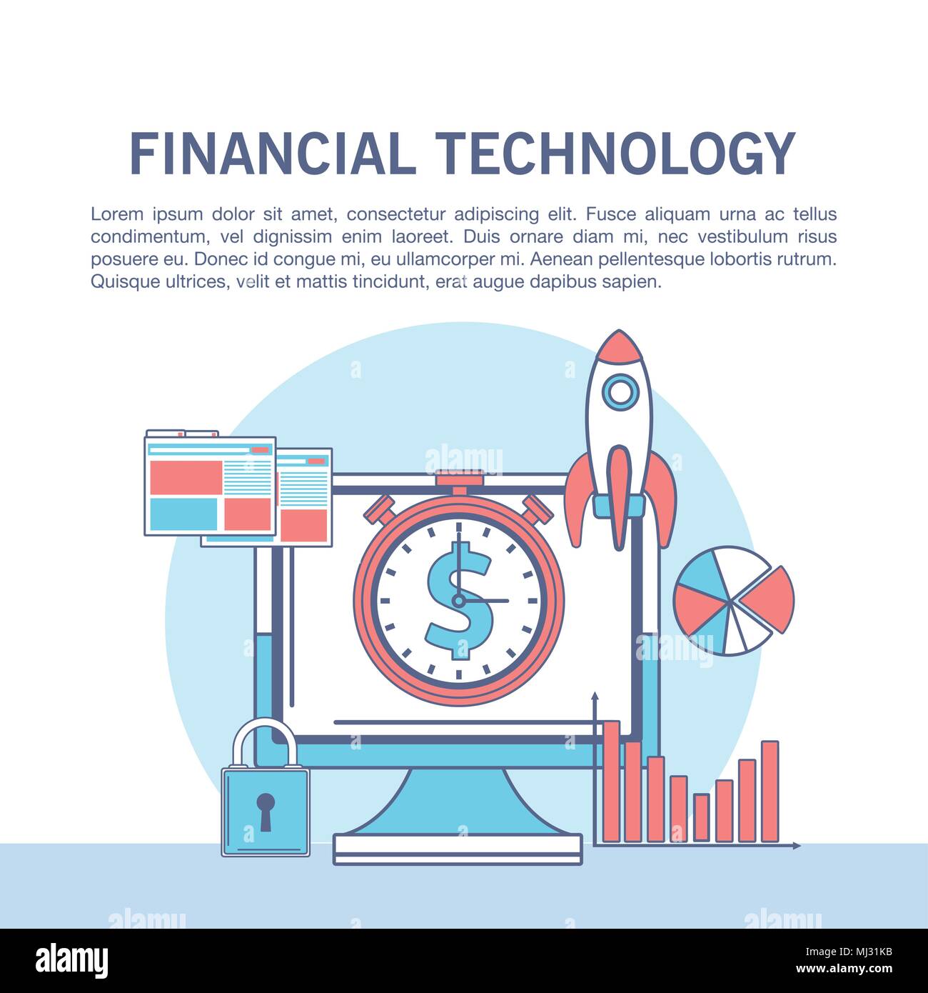 Financial technology infographic Stock Vector Image & Art - Alamy