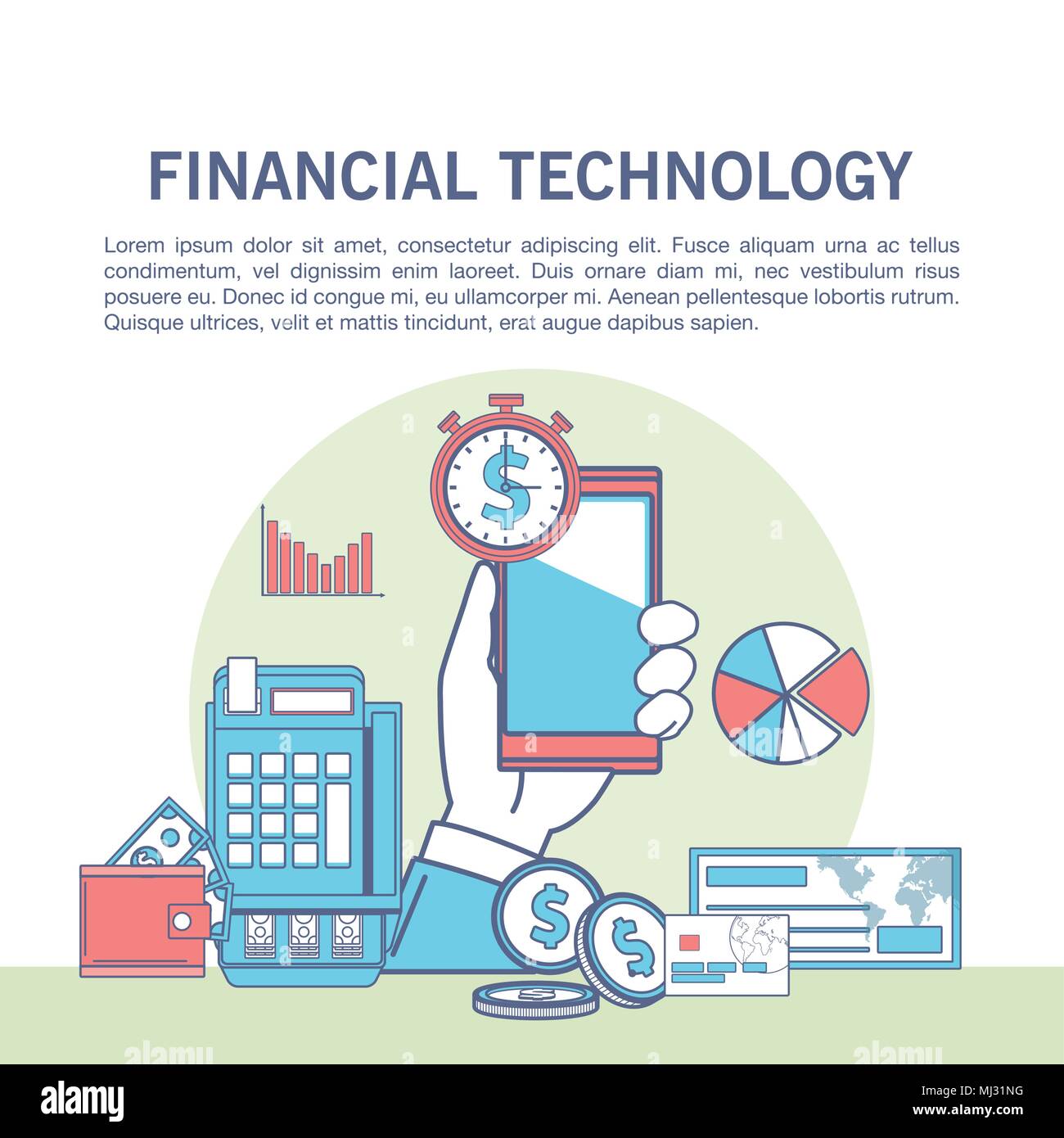 Financial technology infographic Stock Vector Image & Art - Alamy