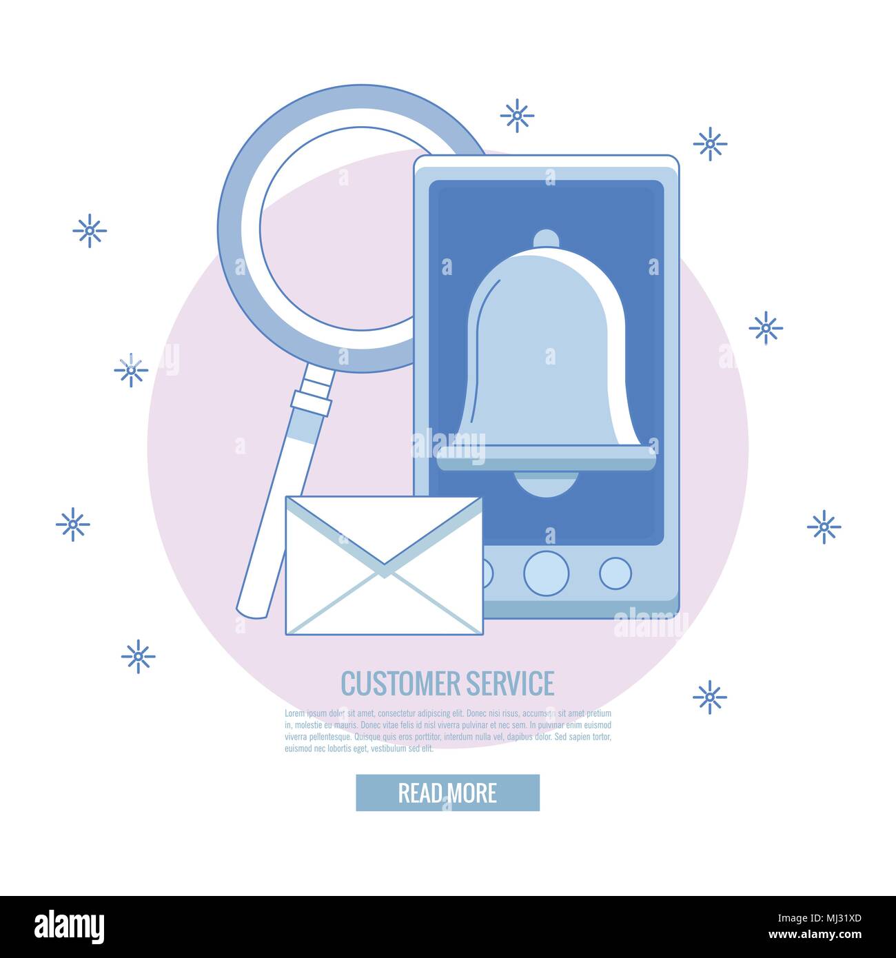 Customer service banner Stock Vector Image & Art - Alamy