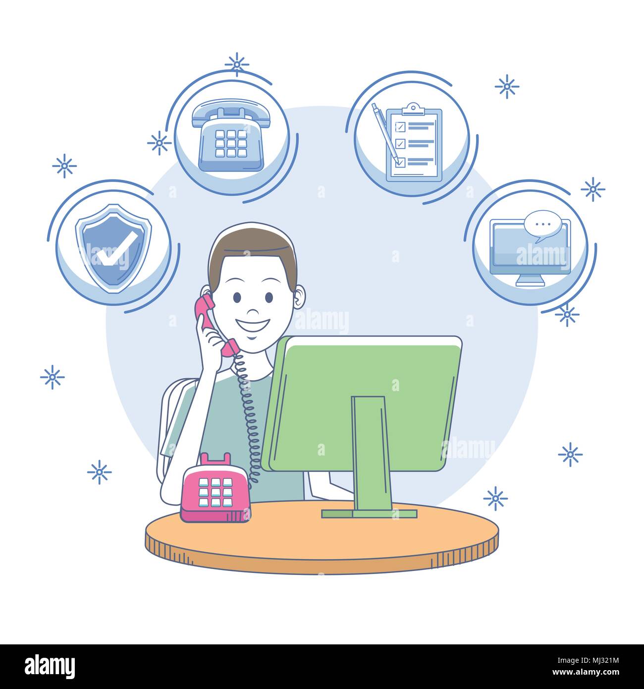Male agent finance success Stock Vector Images - Alamy