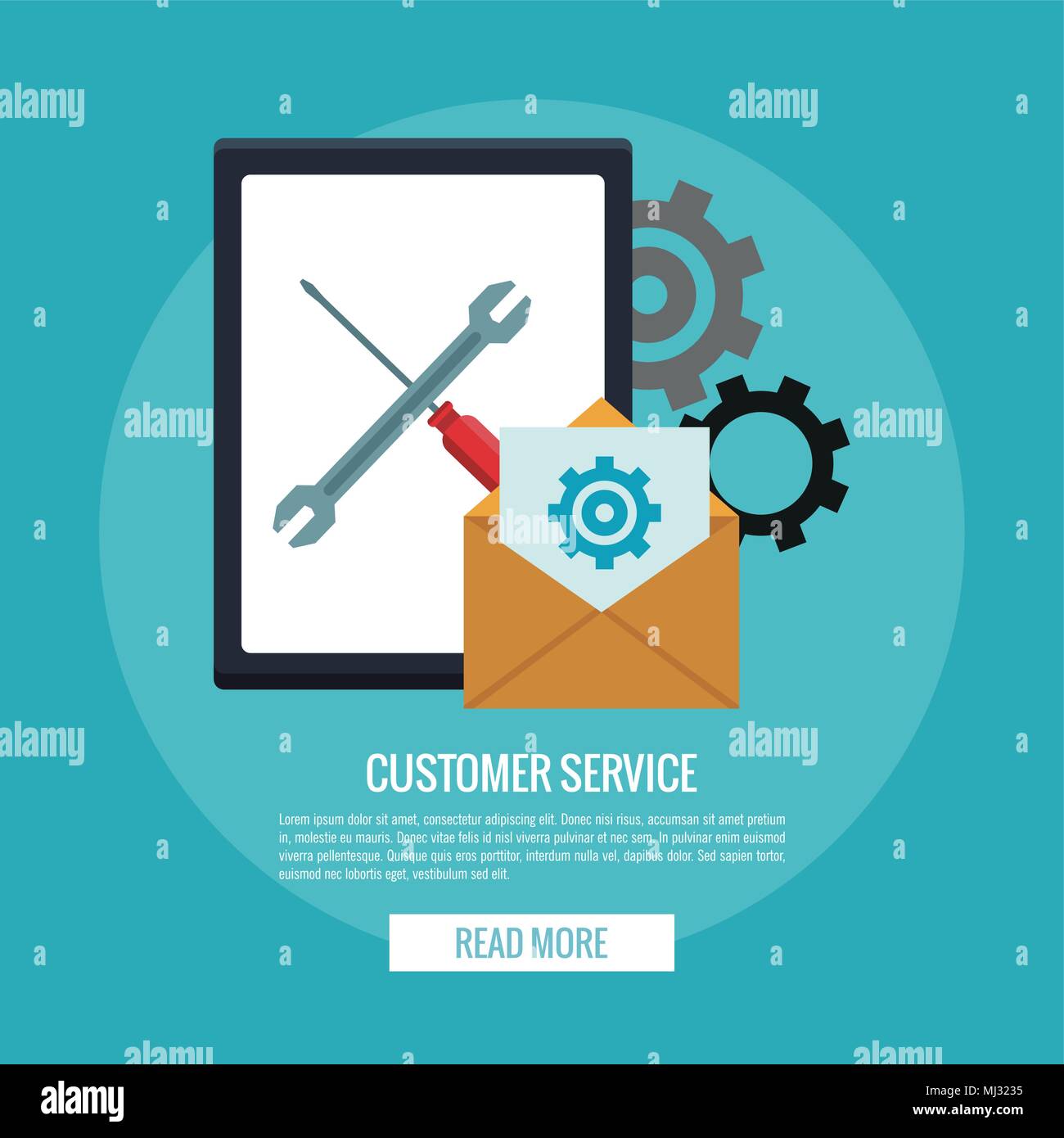 Customer service banner Stock Vector Image & Art - Alamy